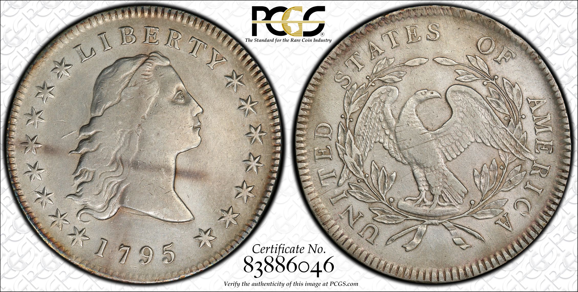 PCGS Certificate Verification Coin Details for Cert #83886046