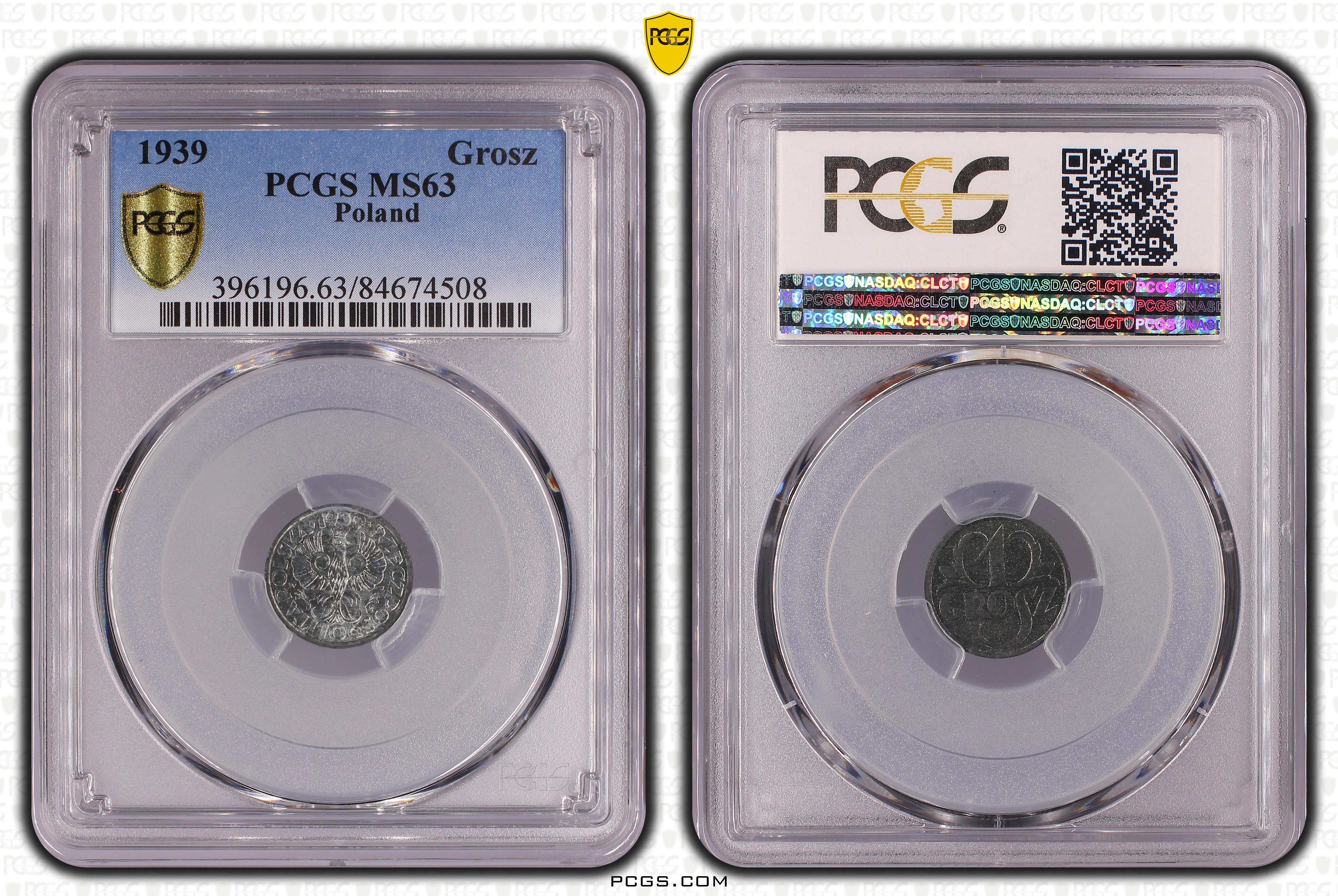 PCGS Certificate Verification Coin Details for Cert #84674508