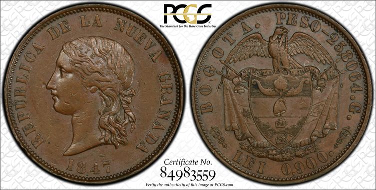 PCGS Certificate Verification Coin Details for Cert #84983559