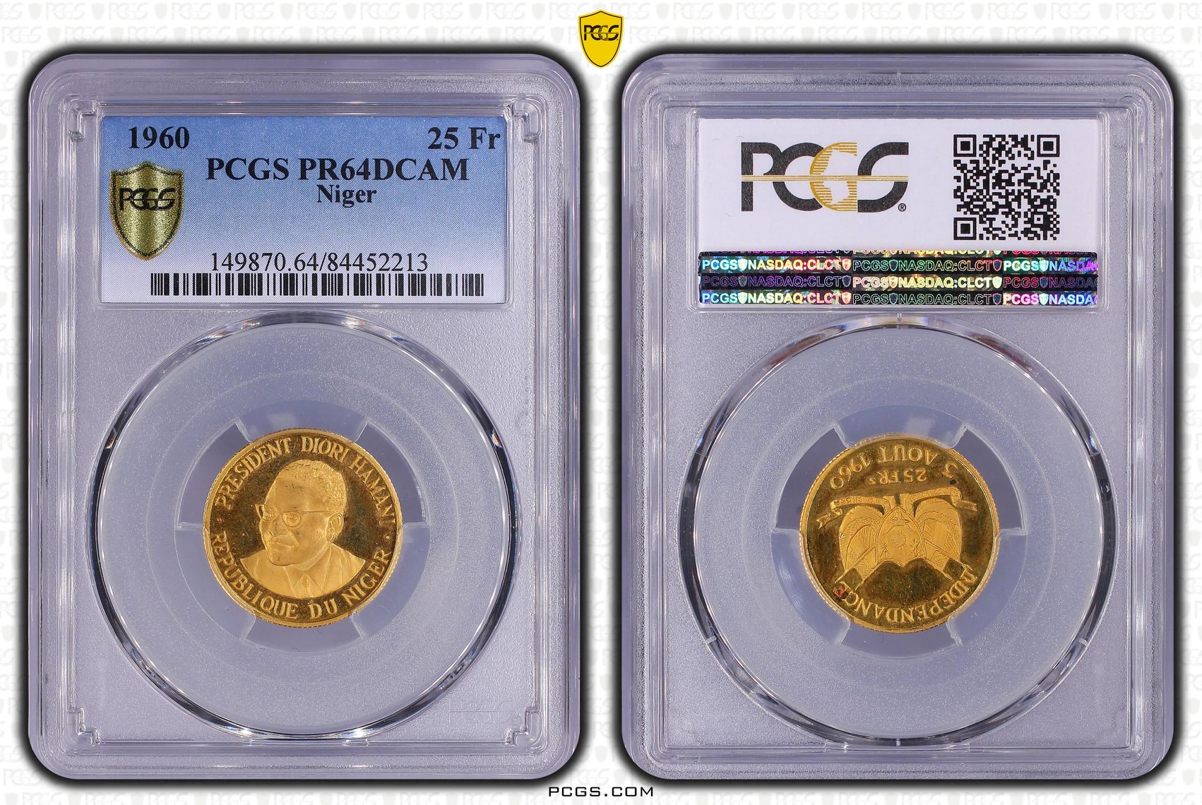 PCGS Certificate Verification Coin Details for Cert #84452213