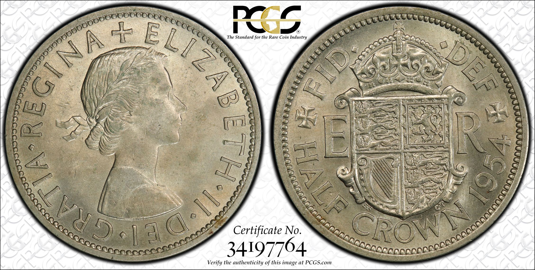 PCGS Certificate Verification Coin Details for Cert #34197764