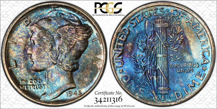 PCGS Certificate Verification Coin Details for Cert #34211316