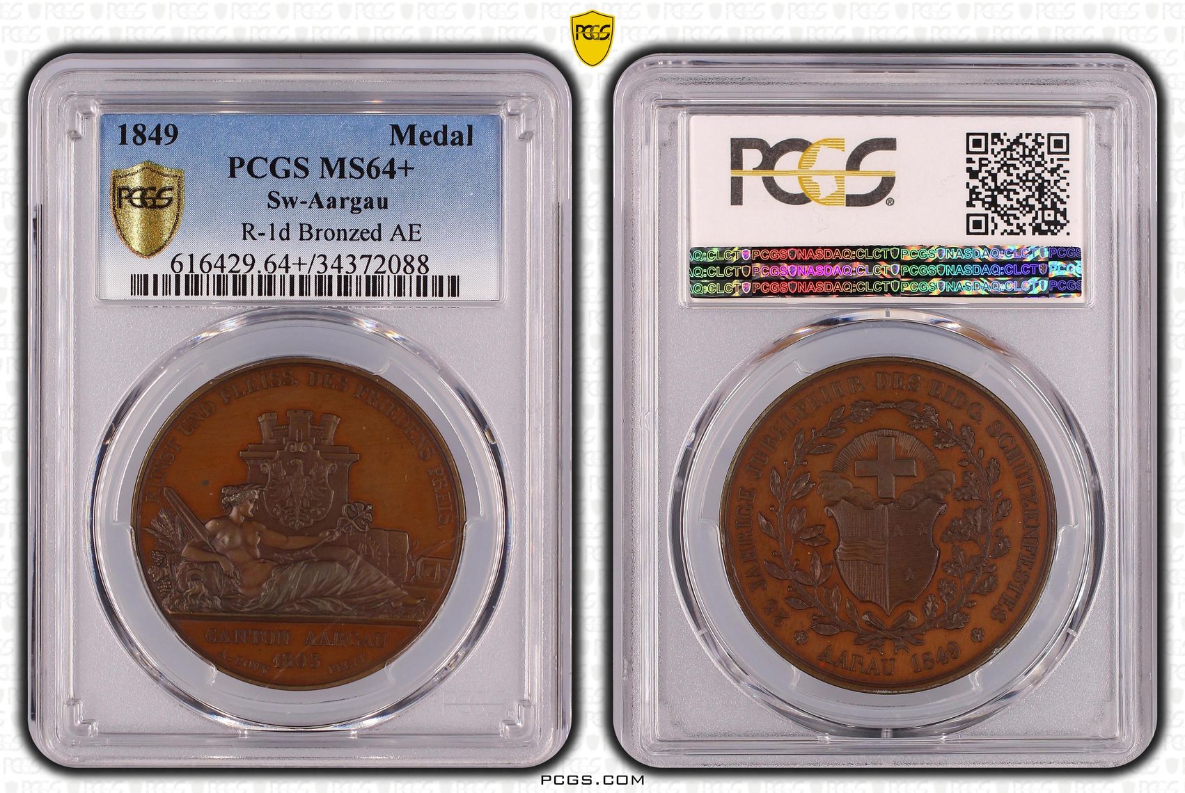 PCGS Certificate Verification Coin Details for Cert #34372088