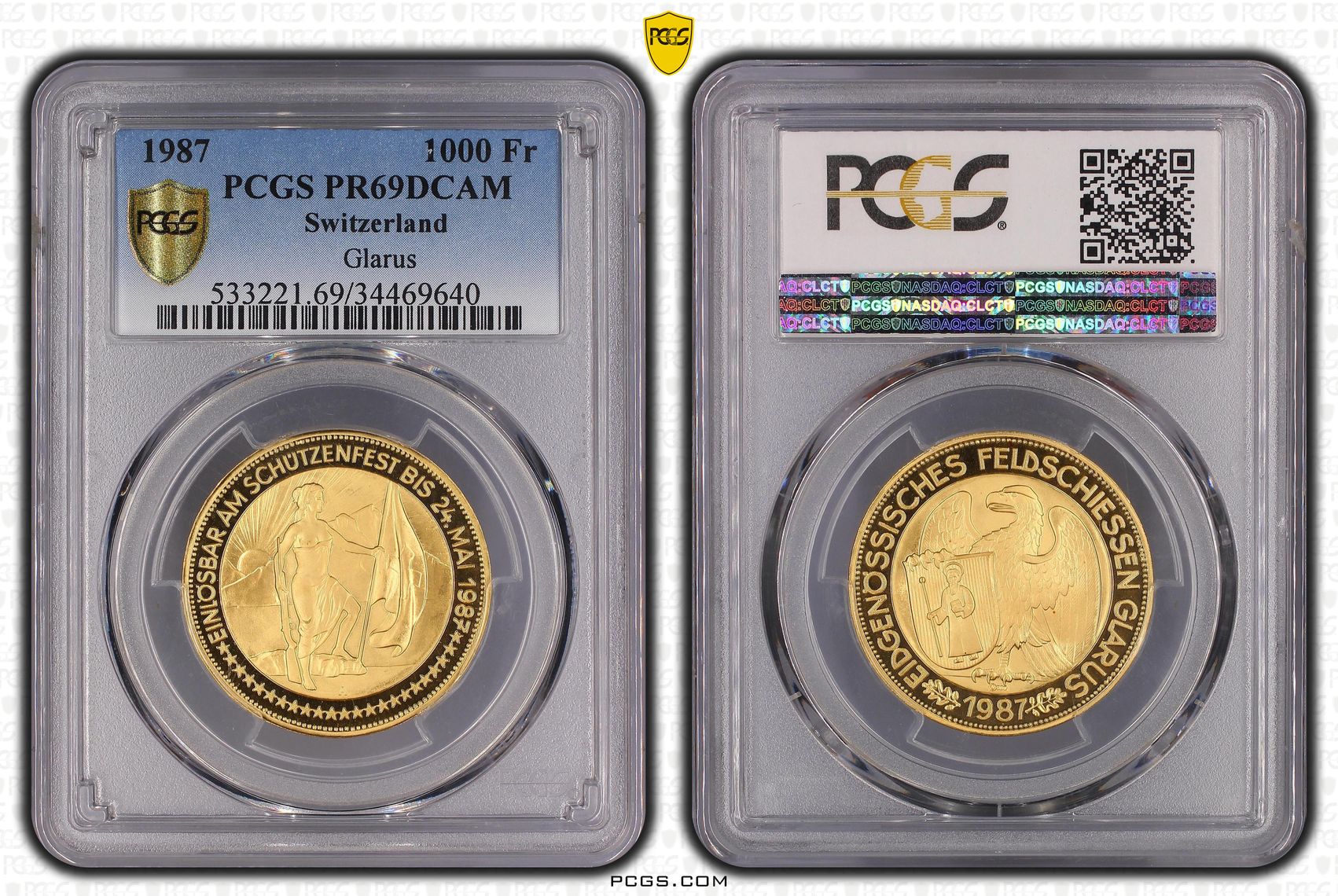 PCGS Certificate Verification Coin Details for Cert #34469640