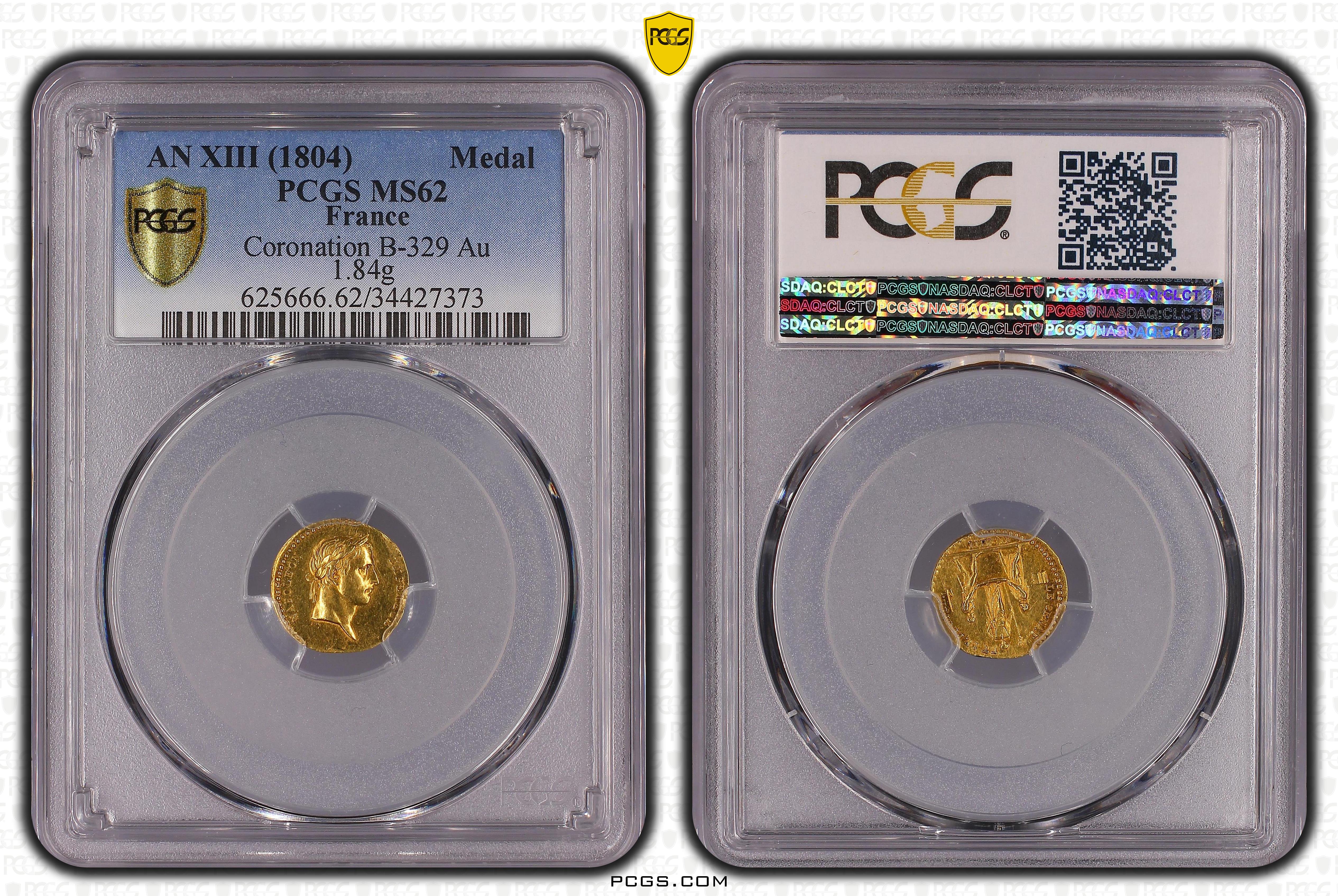 PCGS Certificate Verification Coin Details for Cert #34427373
