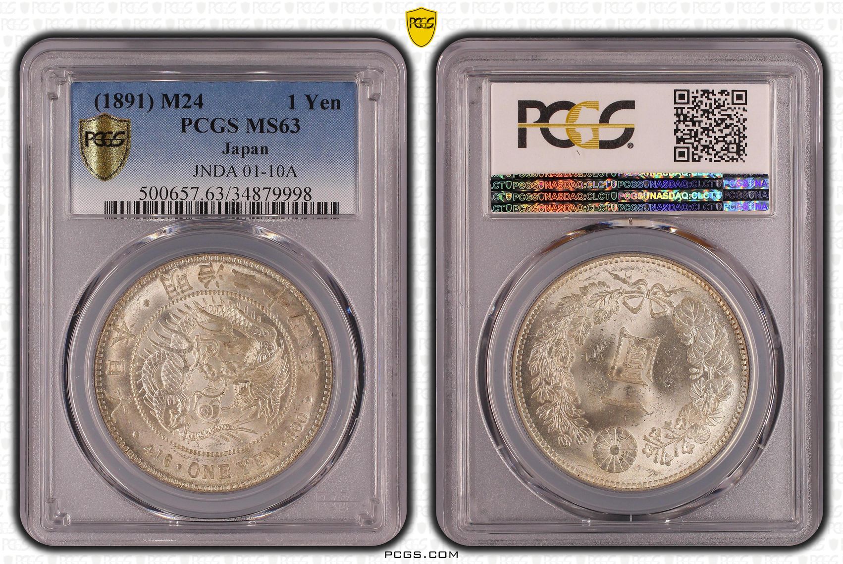 PCGS Certificate Verification Coin Details for Cert #34879998