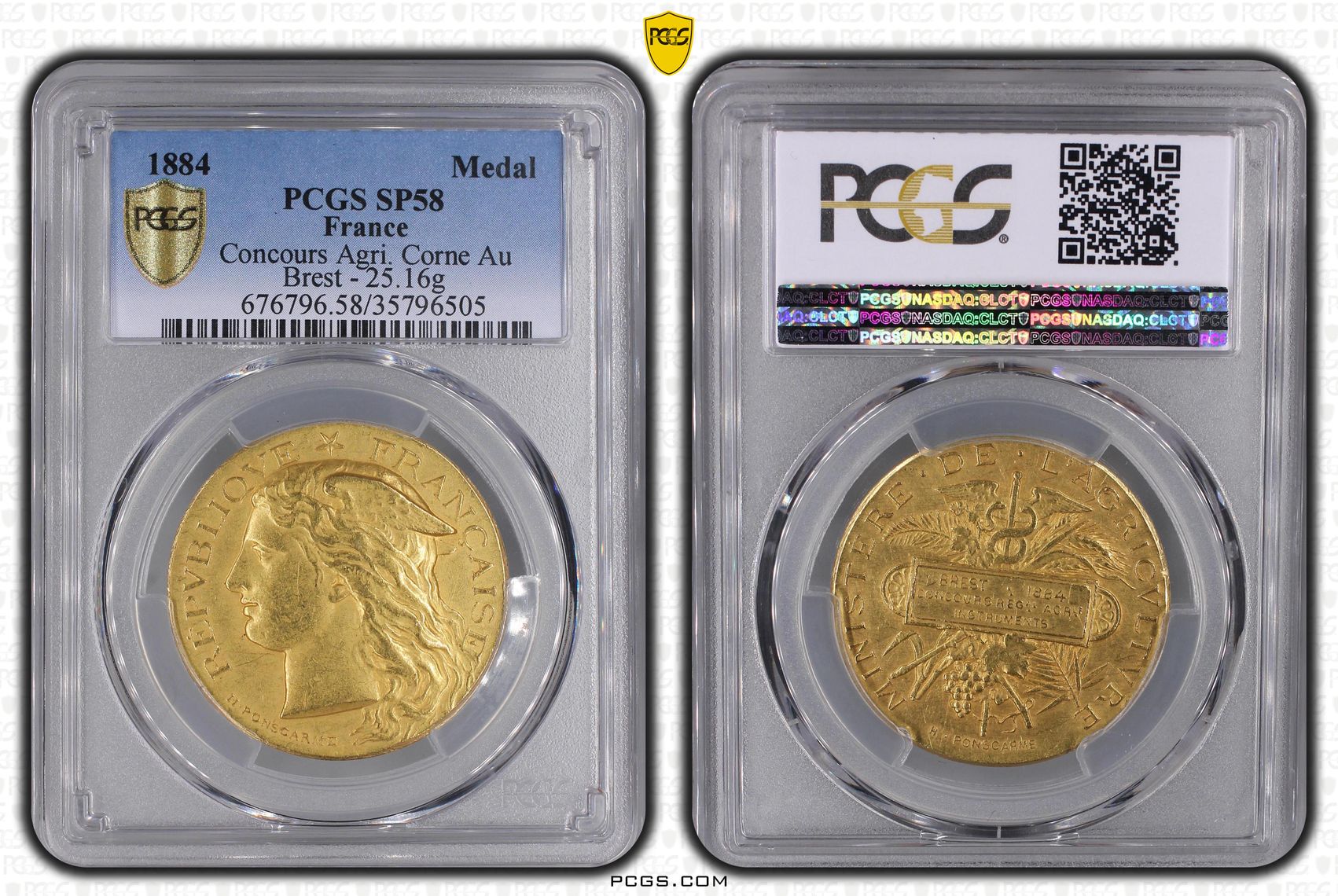 PCGS Certificate Verification Coin Details for Cert #35796505