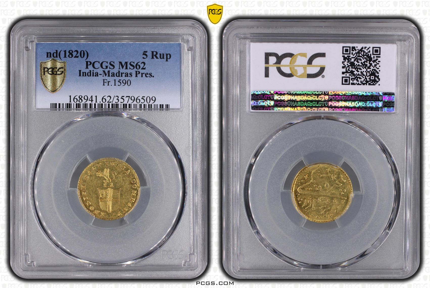 PCGS Certificate Verification Coin Details for Cert #35796509