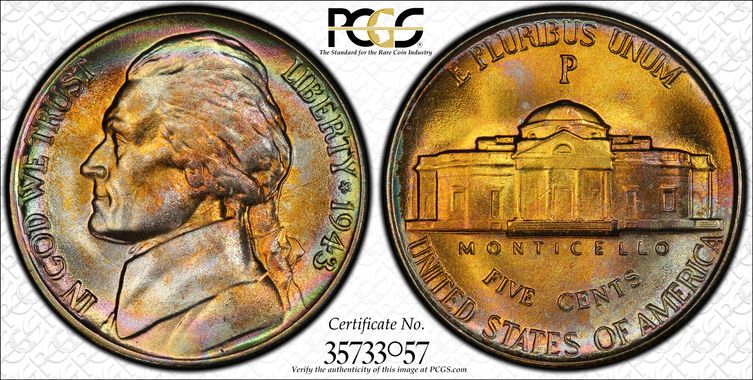 PCGS Certificate Verification Coin Details for Cert #35733057