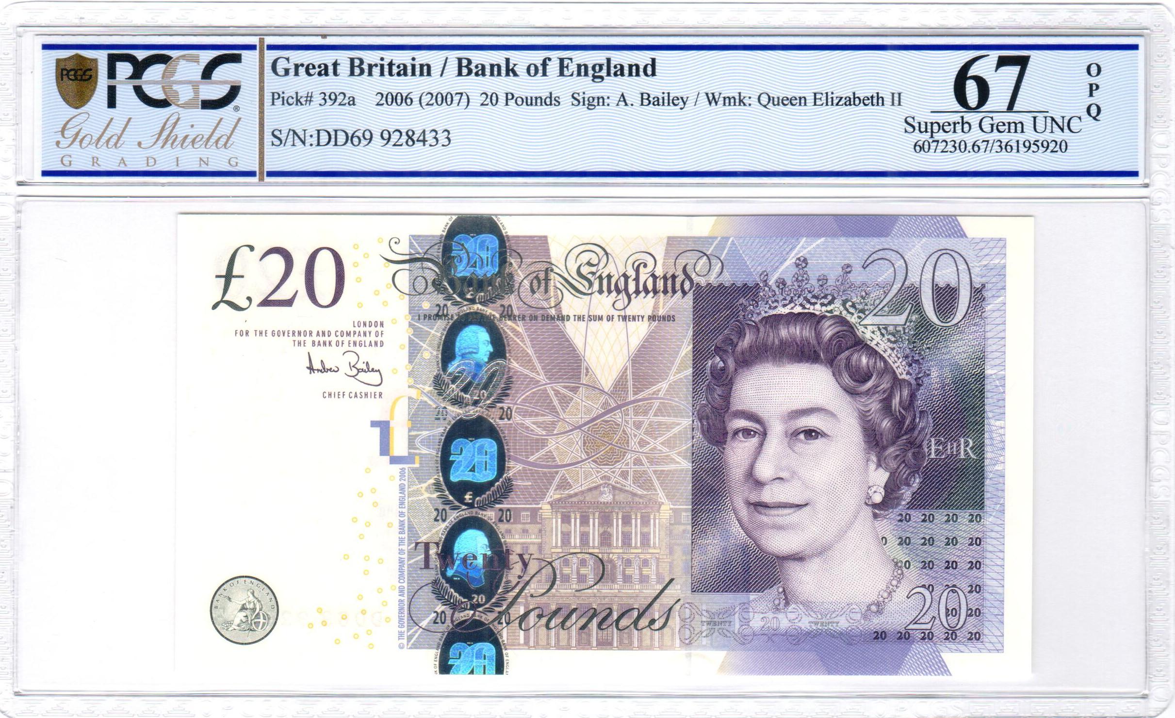 PCGS Certificate Verification Banknote Details for Cert #36195920