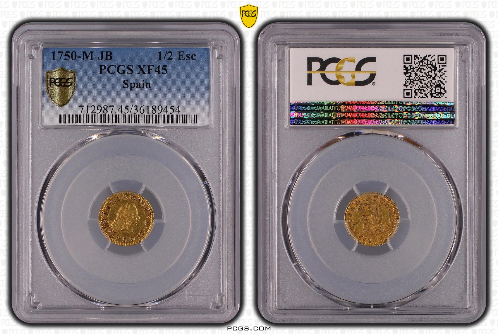 PCGS Certificate Verification Coin Details for Cert #36189454