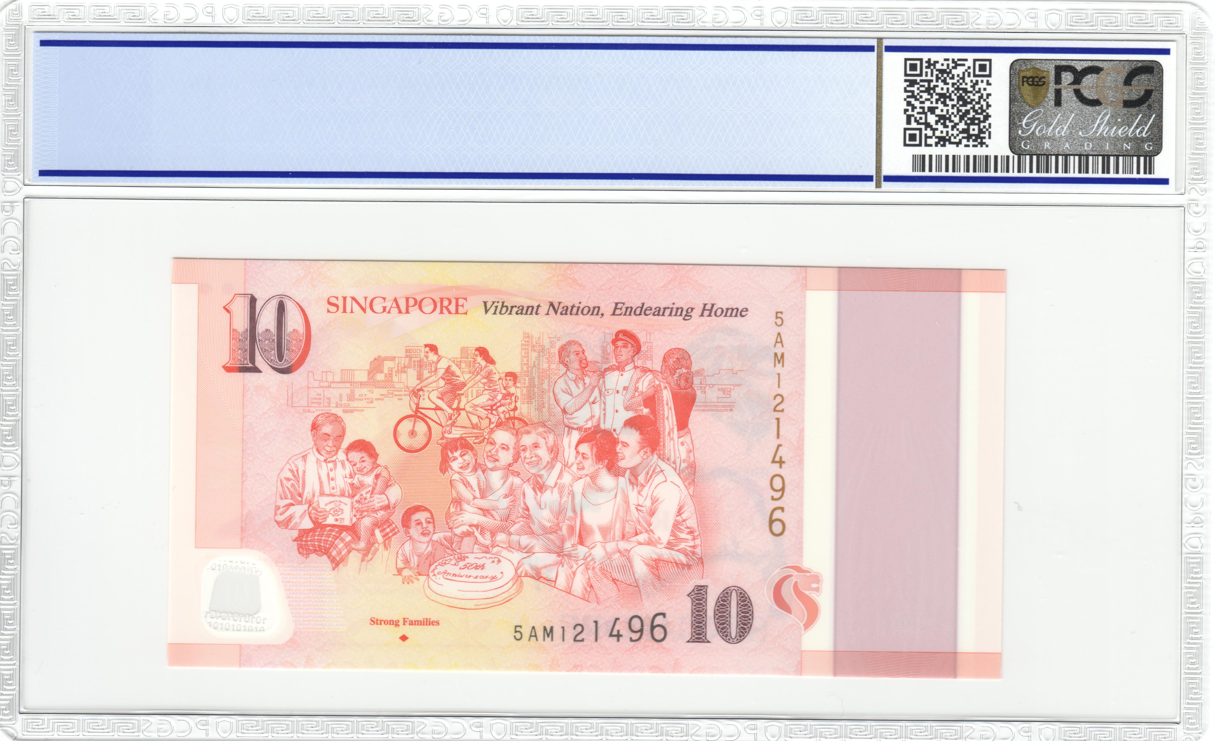 Pick # 58a 2015 10 Dollars Commemorative Monetary Authority of ...