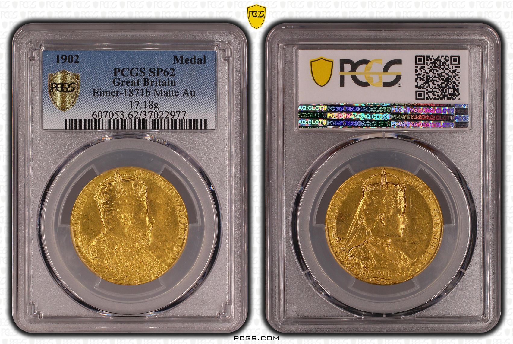 PCGS Certificate Verification Coin Details for Cert #37022977