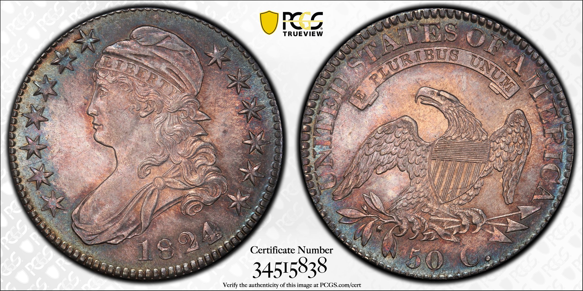 PCGS Certificate Verification Coin Details for Cert #34515838