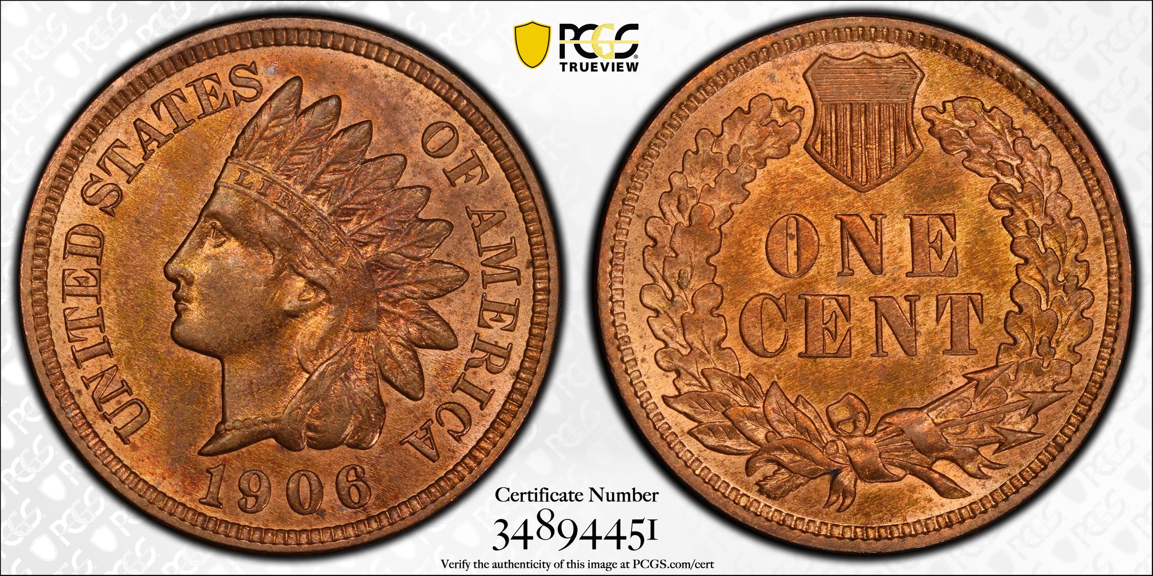 PCGS Certificate Verification Coin Details for Cert #34894451