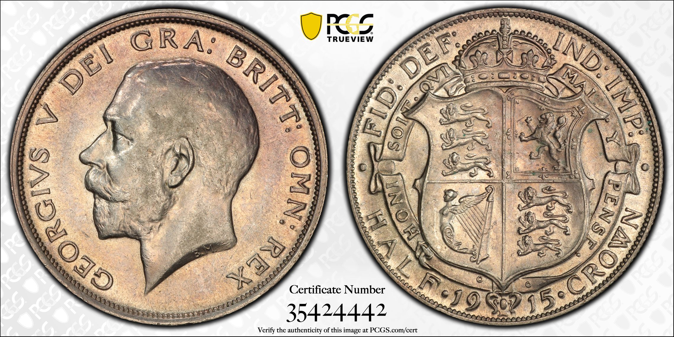 PCGS Certificate Verification Coin Details for Cert #35424442