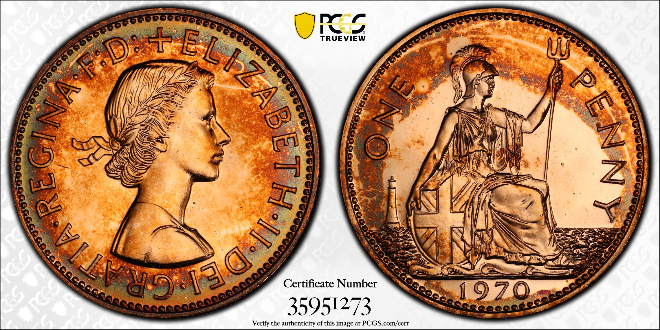 PCGS Certificate Verification Coin Details for Cert #35951273