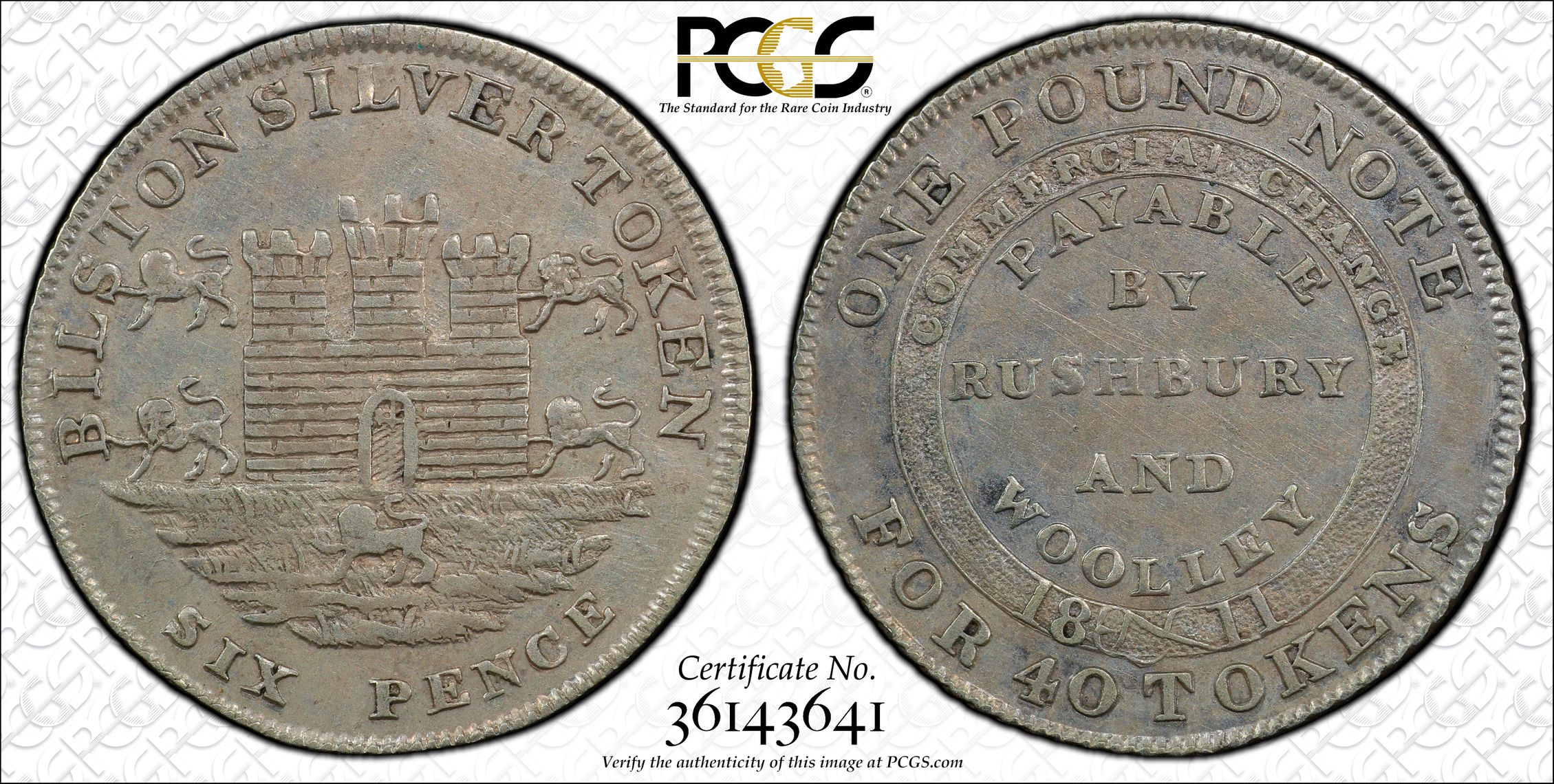 PCGS Certificate Verification Coin Details for Cert #36143641