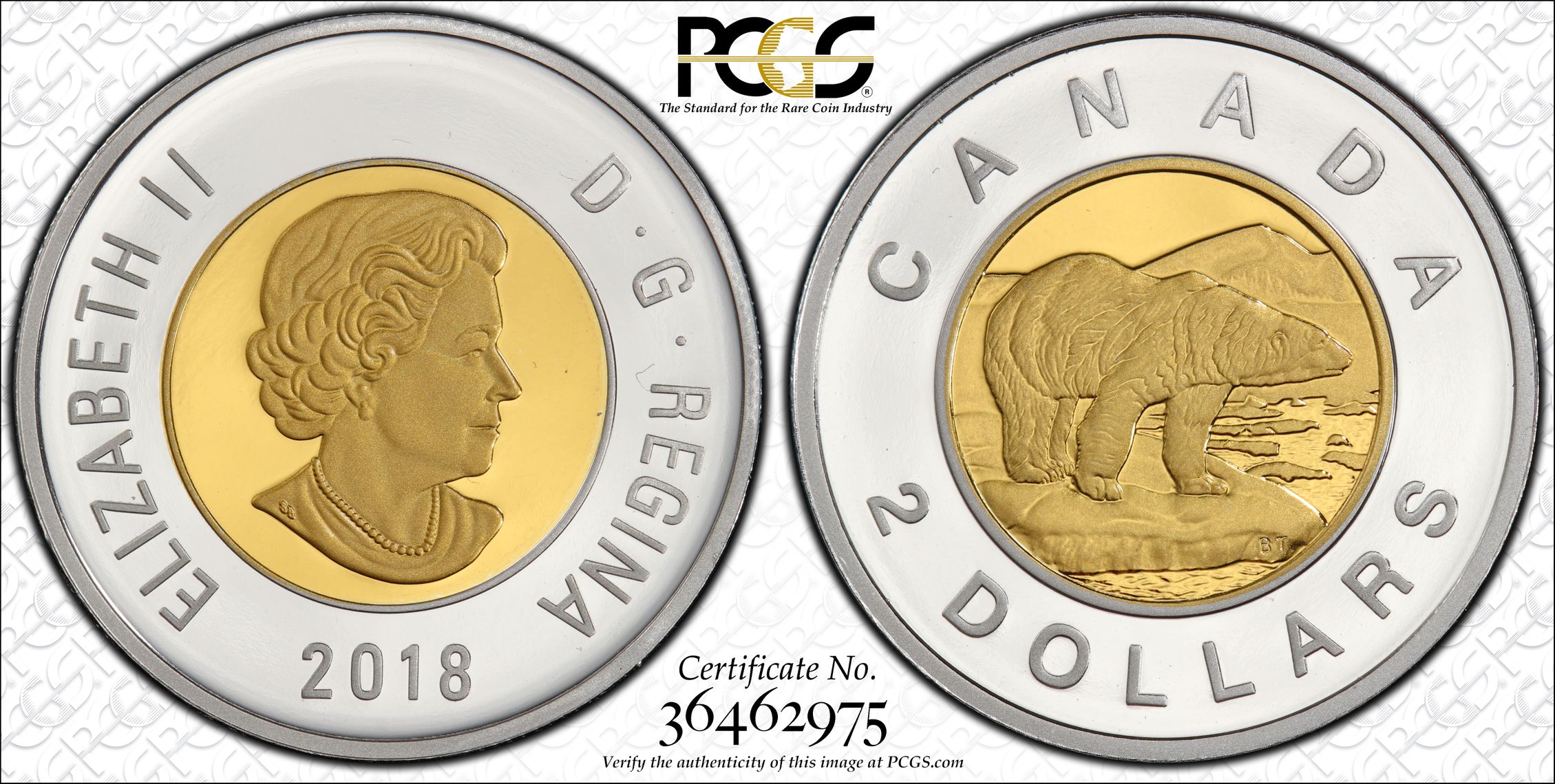 PCGS Certificate Verification Coin Details for Cert #36462975