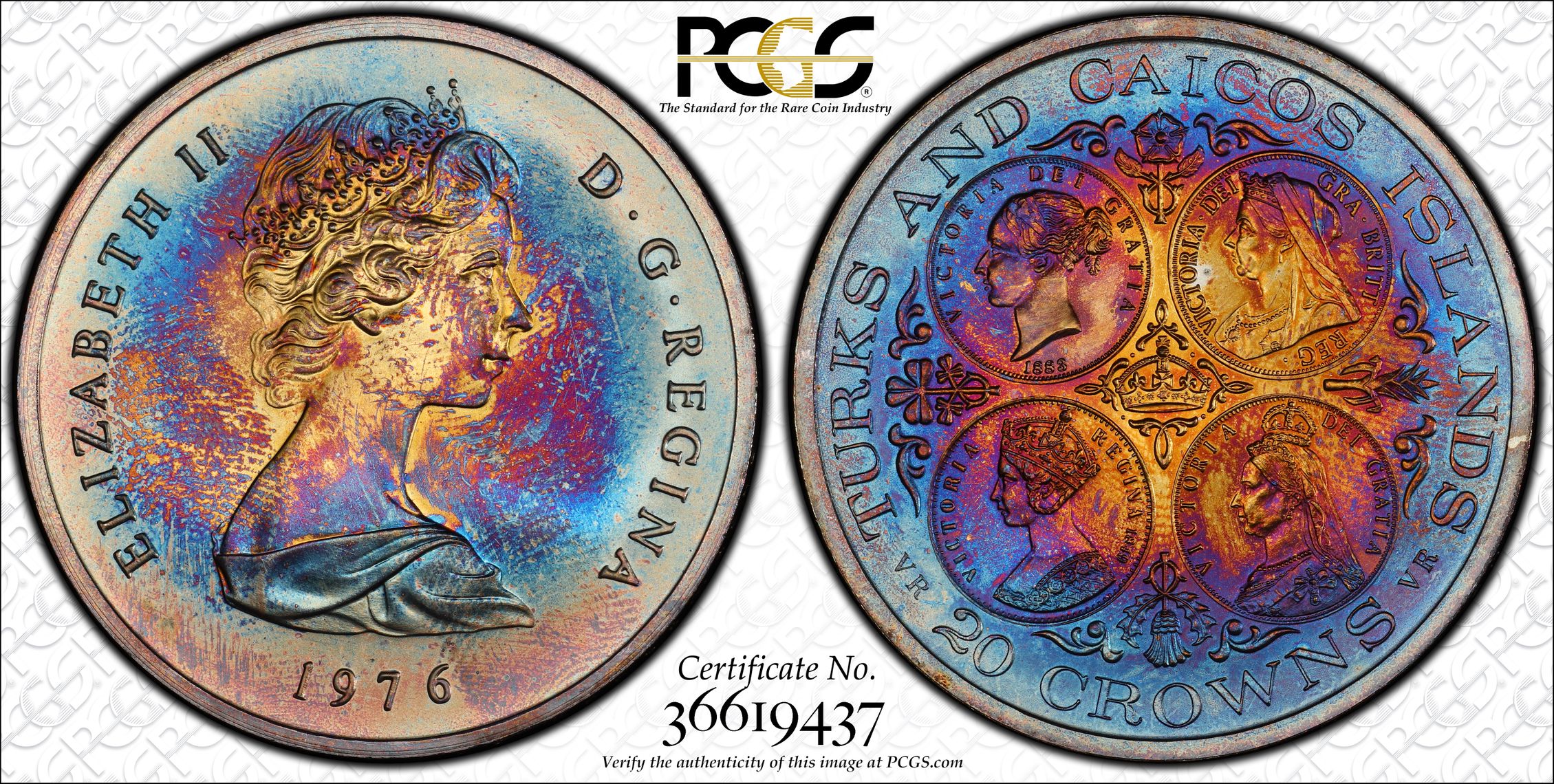 PCGS Certificate Verification Coin Details for Cert #36619437