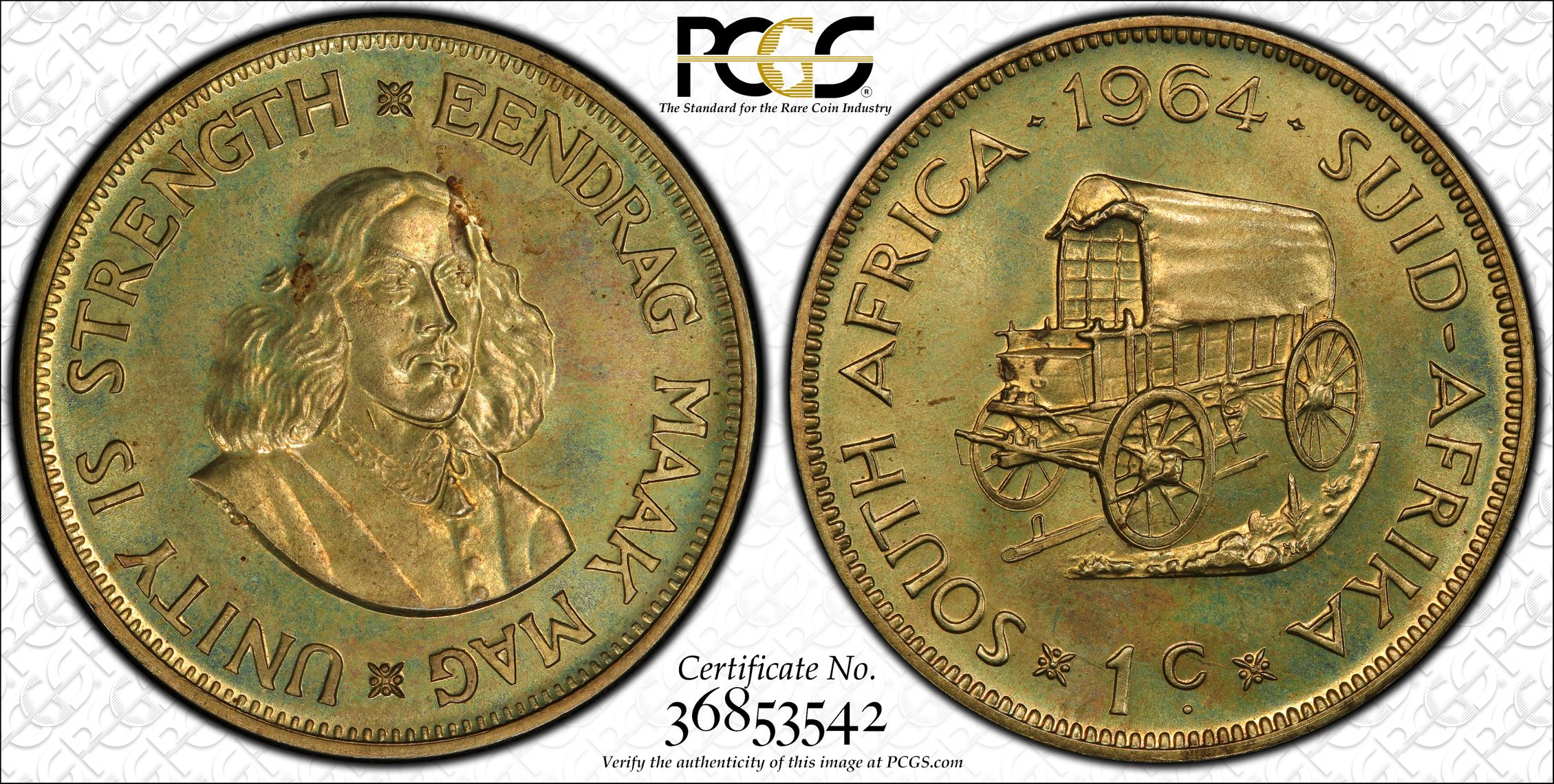 PCGS Certificate Verification Coin Details for Cert #36853542