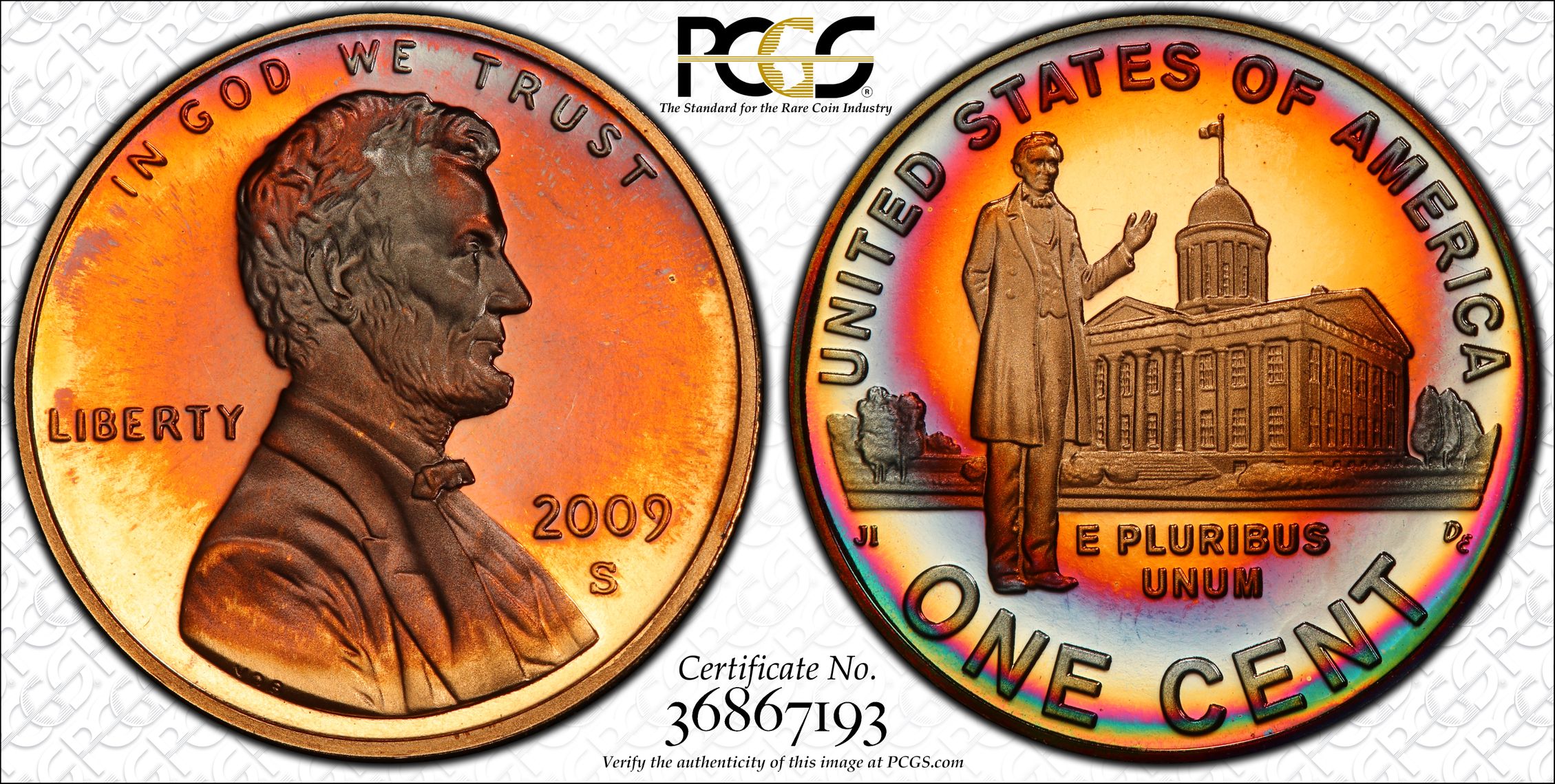 PCGS Certificate Verification Coin Details for Cert #36867193