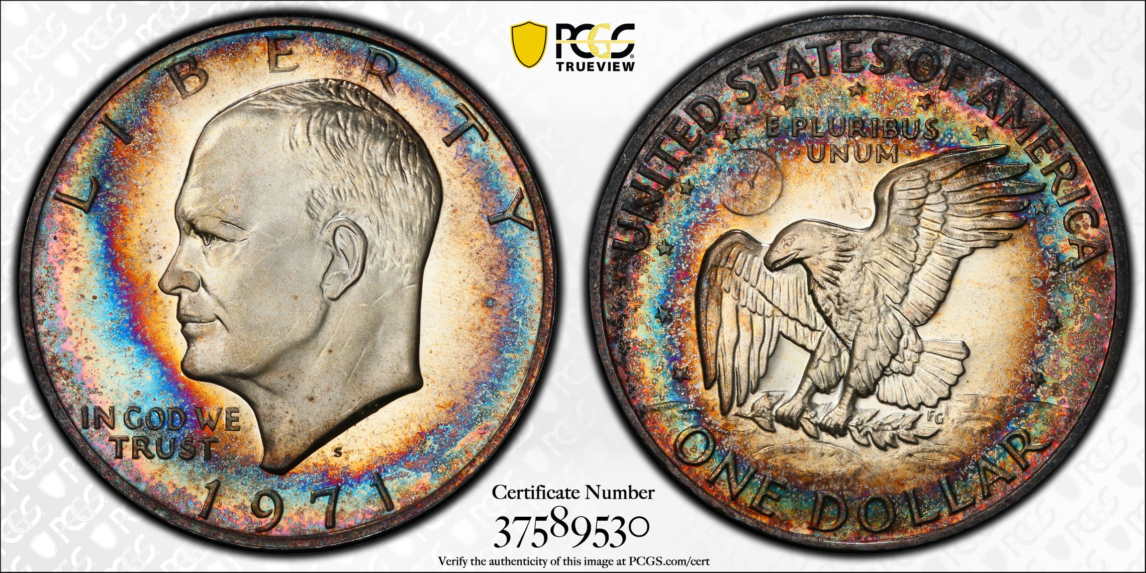 PCGS Certificate Verification Coin Details for Cert #37589530