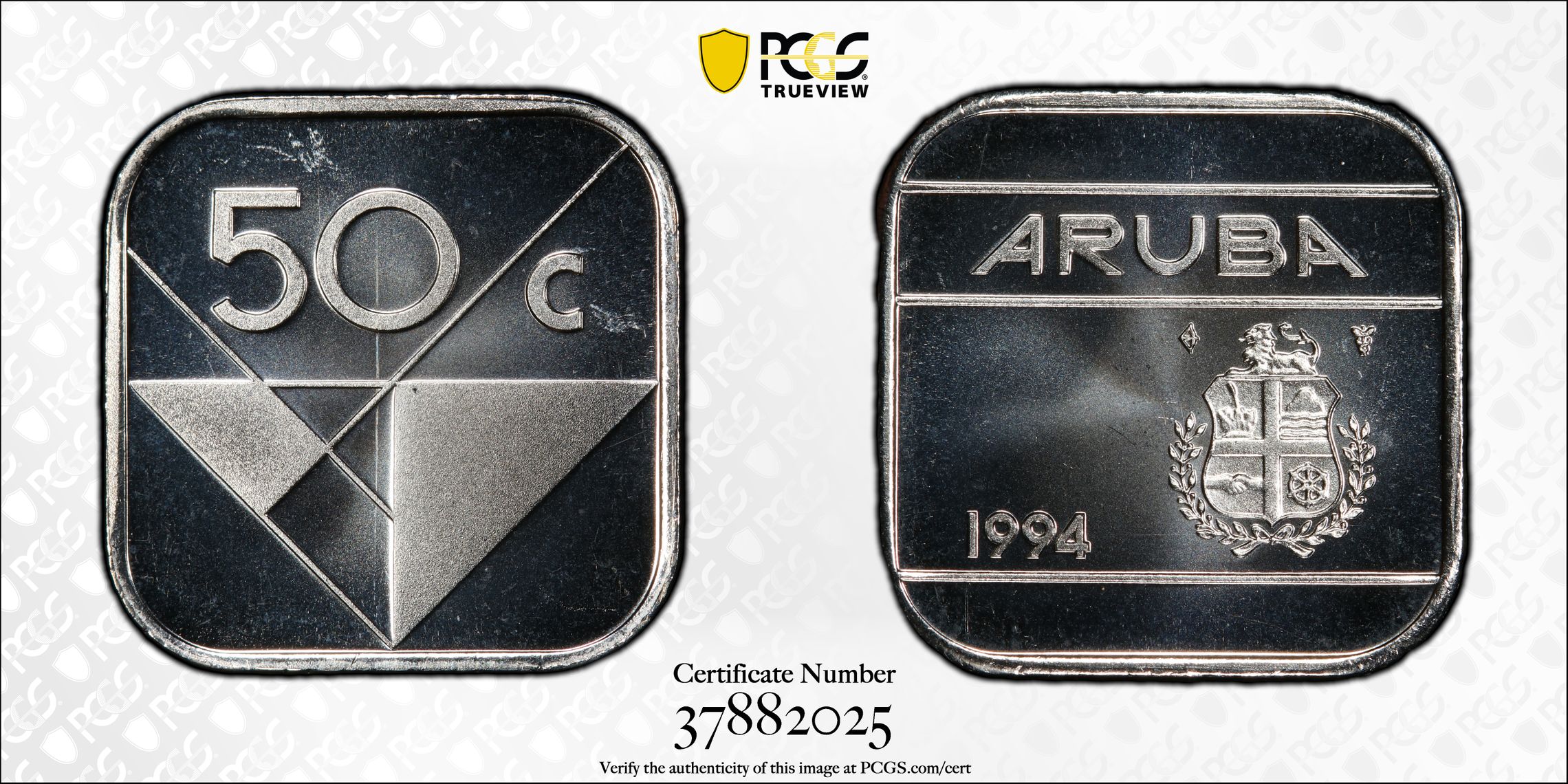 PCGS Certificate Verification Coin Details for Cert #37882025