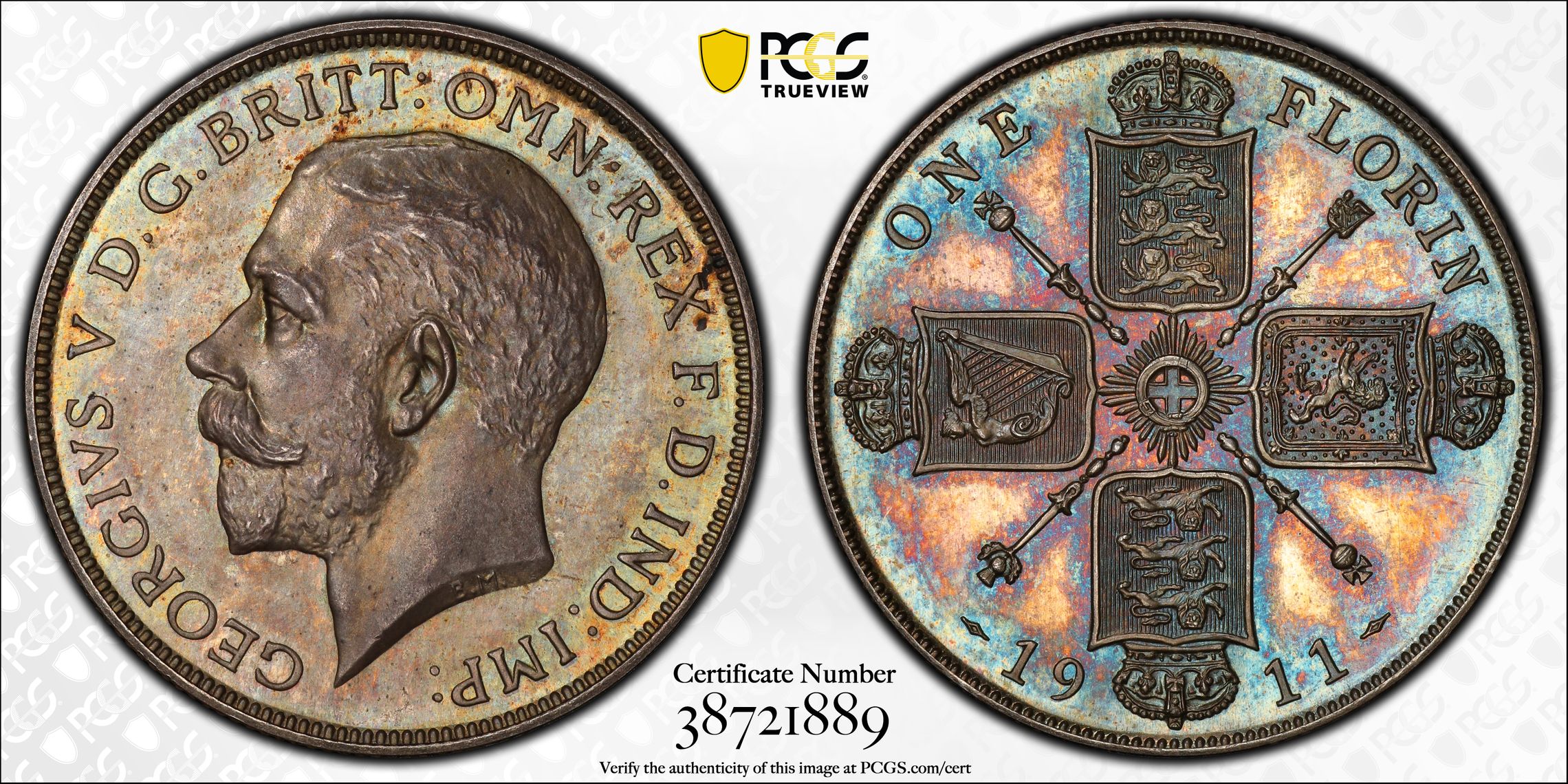 PCGS Certificate Verification Coin Details for Cert #38721889