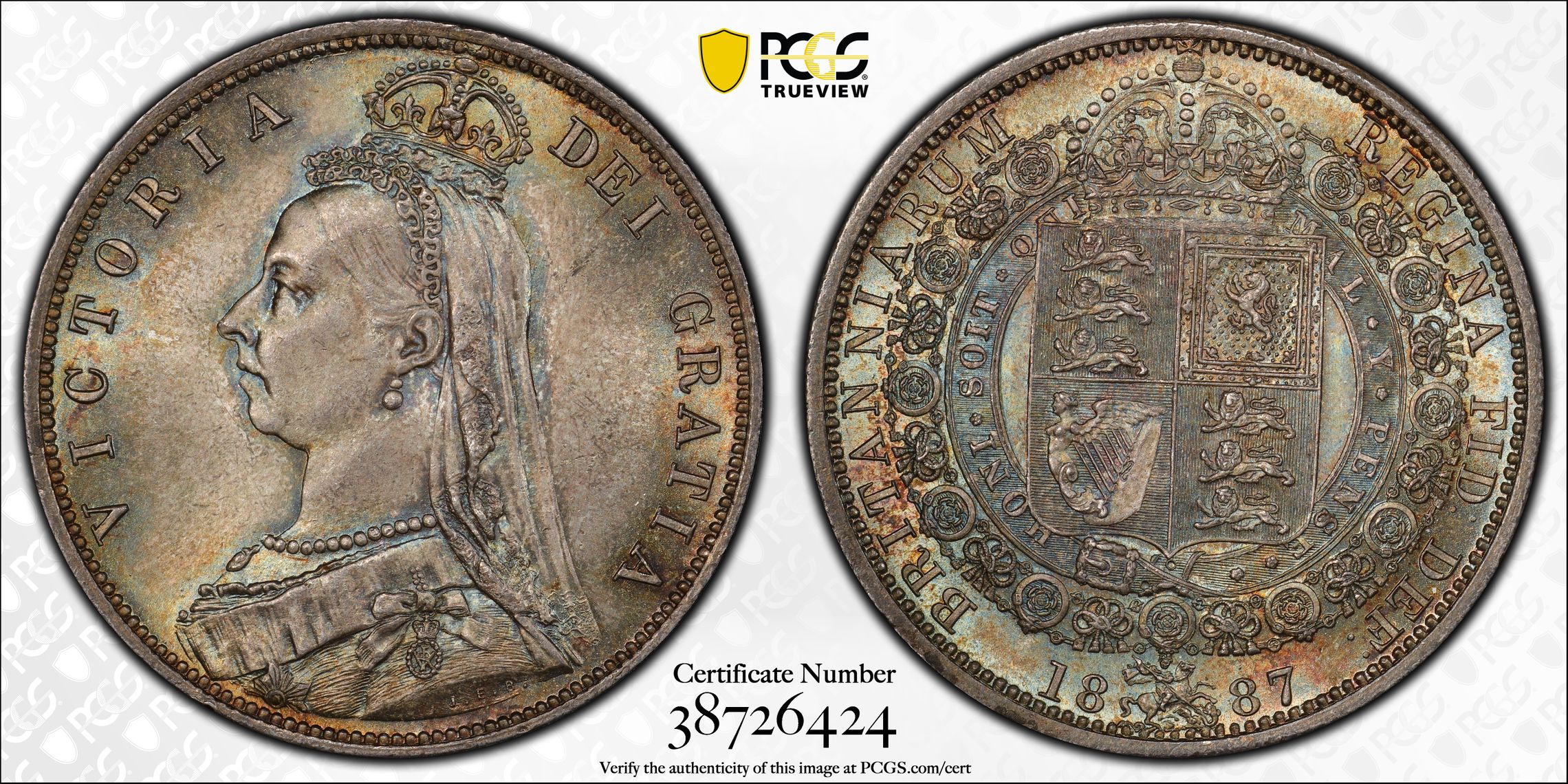 PCGS Certificate Verification Coin Details for Cert #38726424