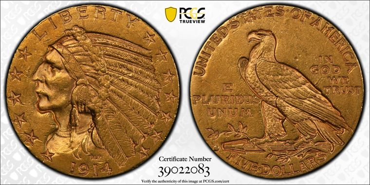 PCGS Certificate Verification Coin Details for Cert #39022083