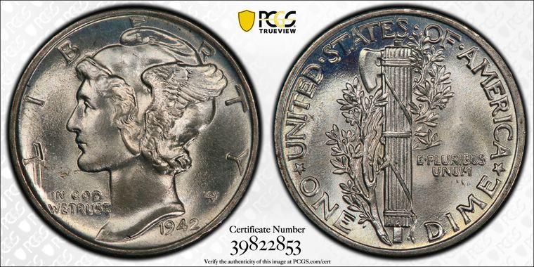 PCGS Certificate Verification Coin Details for Cert #39822853