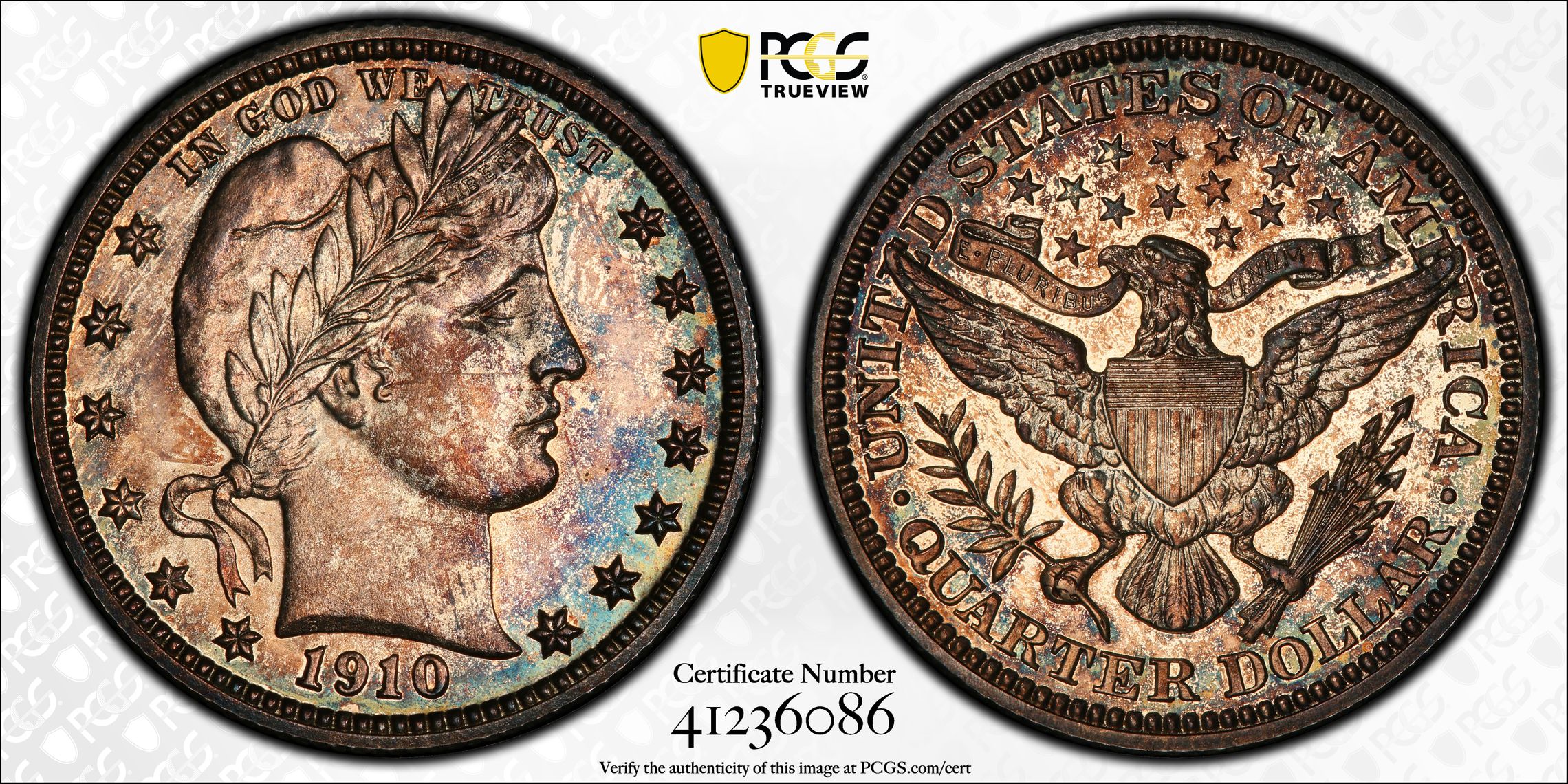 PCGS Certificate Verification Coin Details for Cert #41236086