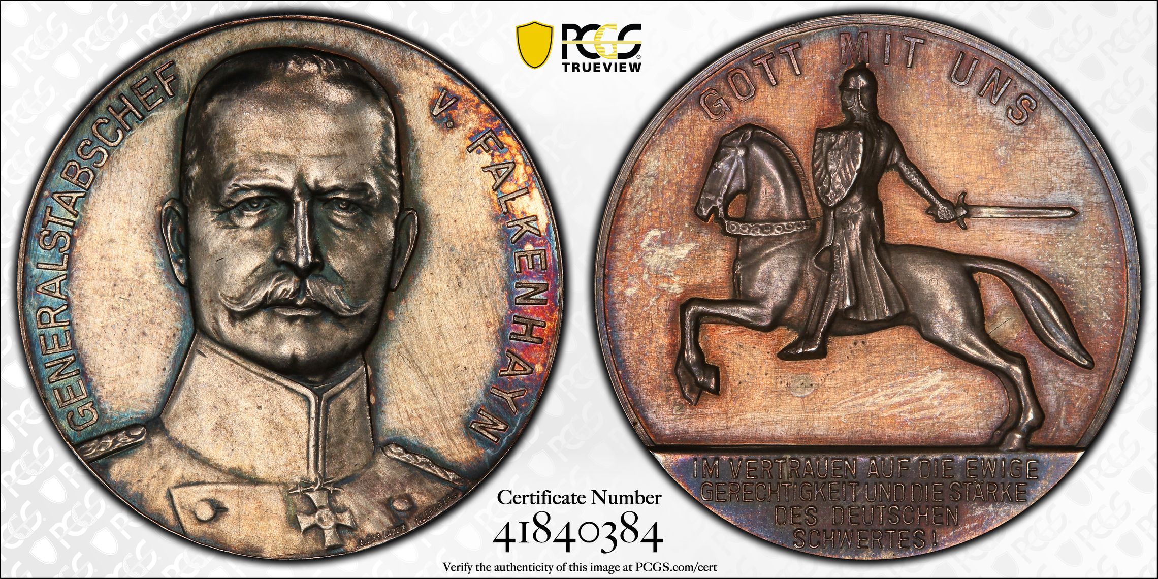 PCGS Certificate Verification Coin Details for Cert #41840384