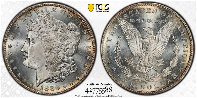 PCGS Certificate Verification Coin Details for Cert #42775588