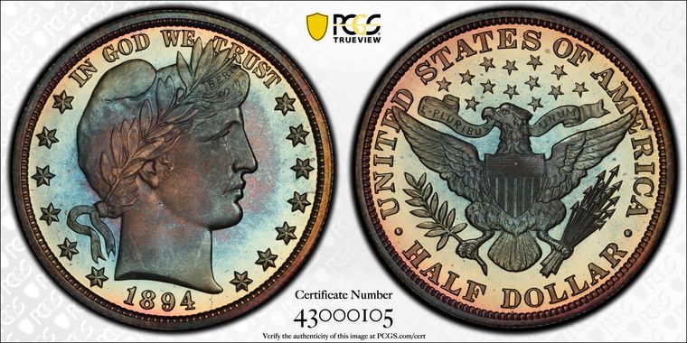 PCGS Certificate Verification Coin Details for Cert #43000105