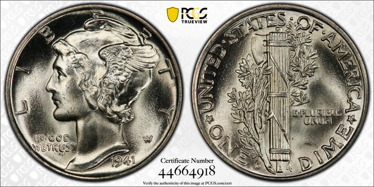 PCGS Certificate Verification Coin Details for Cert #44664918