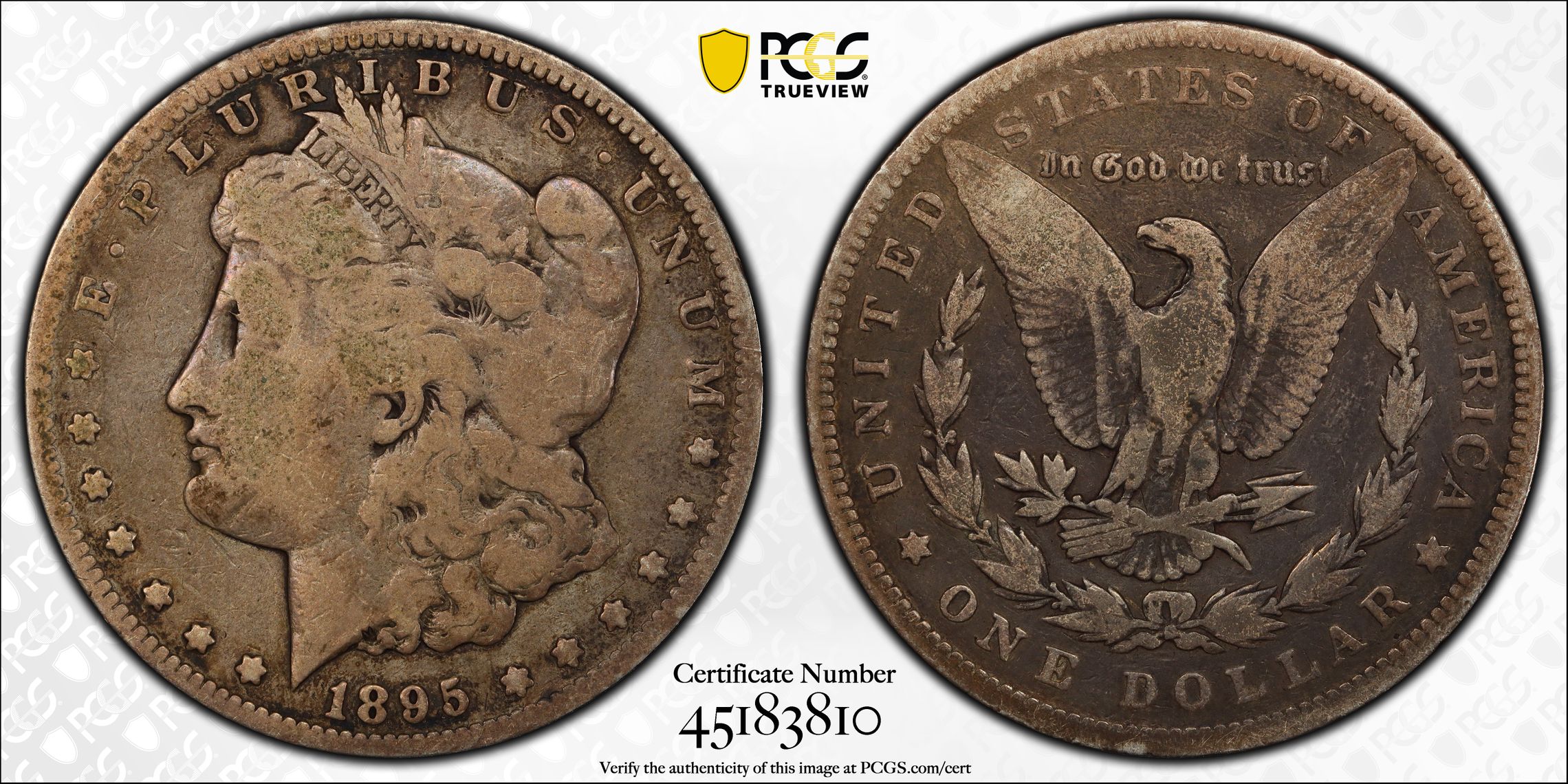 PCGS Certificate Verification Coin Details for Cert #45183810