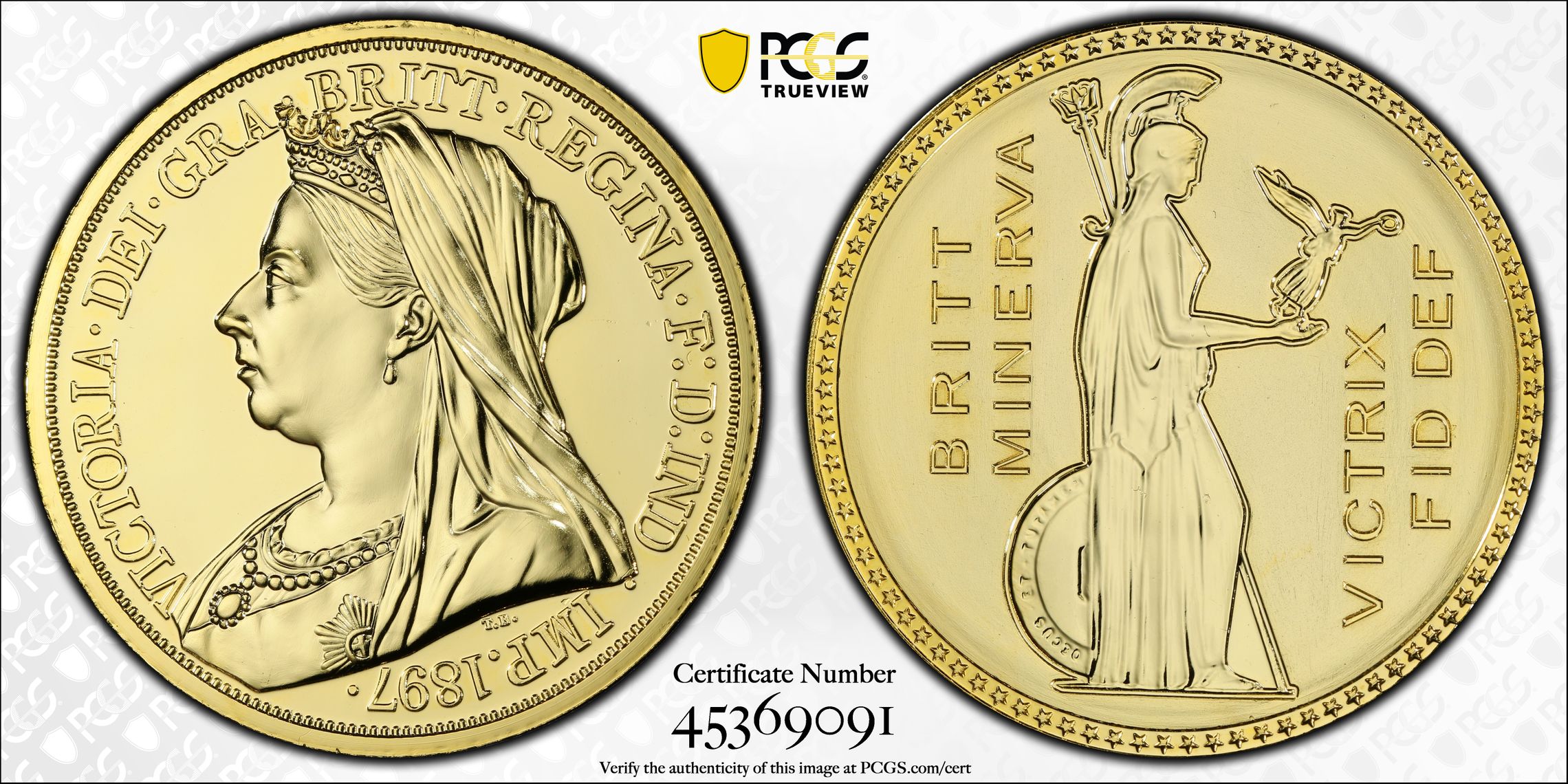 PCGS Certificate Verification Coin Details for Cert #45369091