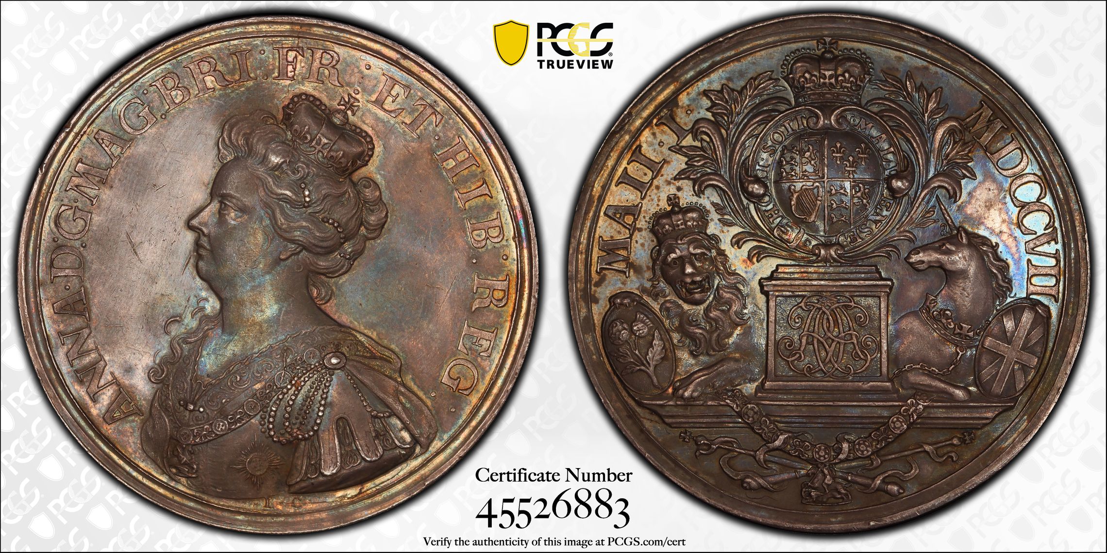 PCGS Certificate Verification Coin Details for Cert #45526883