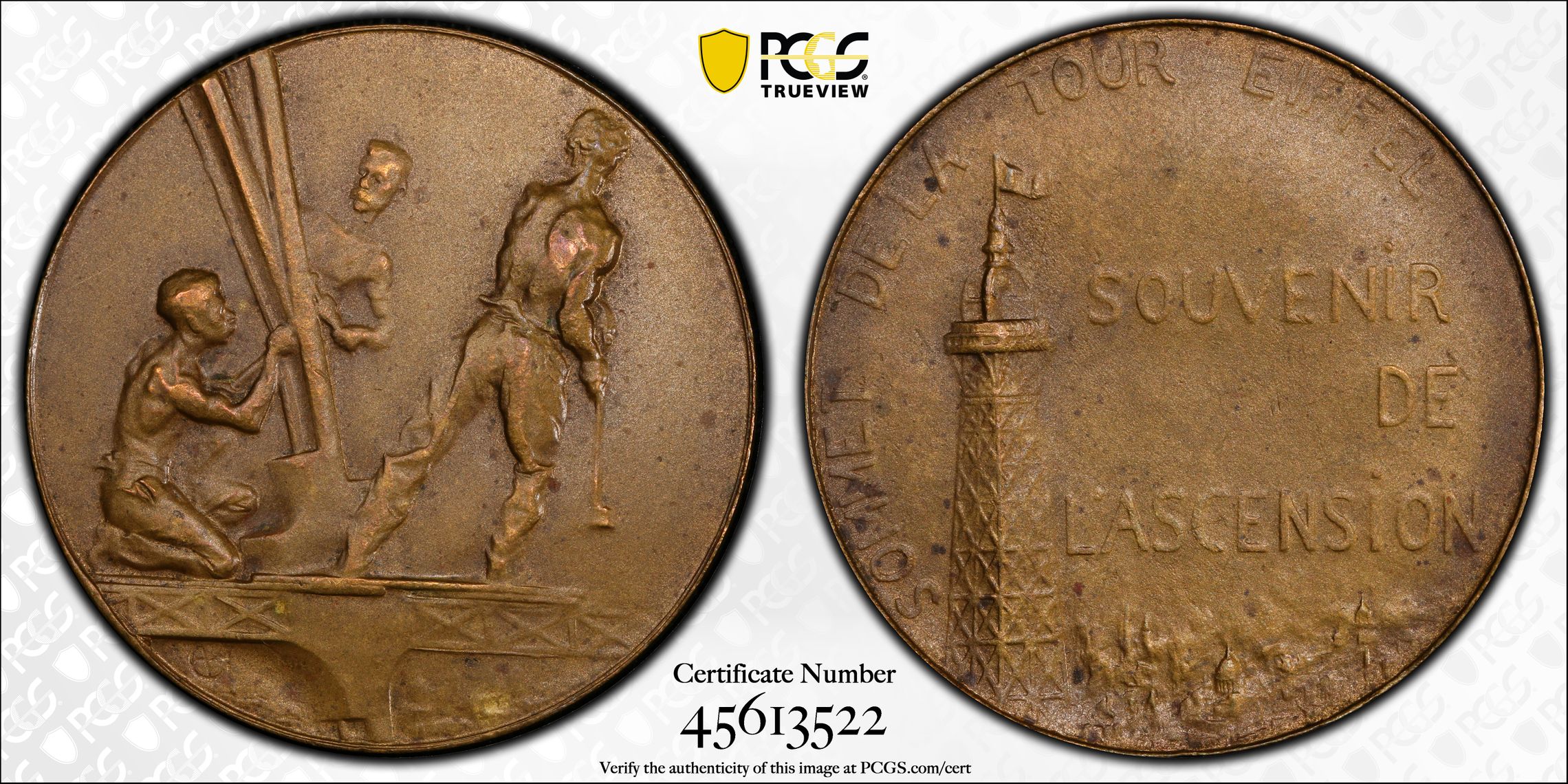 PCGS Certificate Verification Coin Details for Cert #45613522