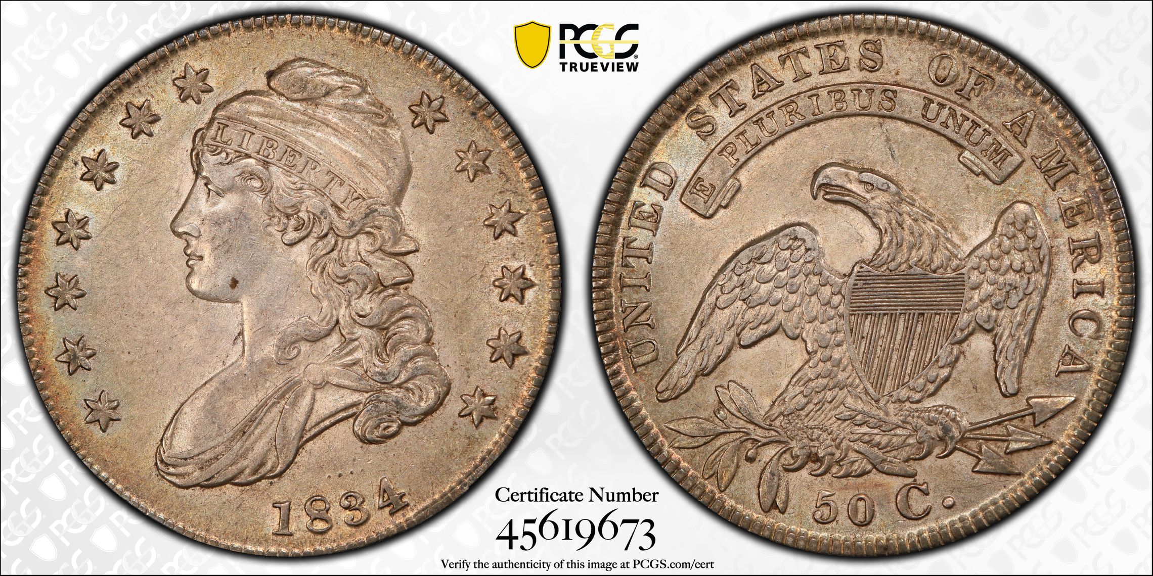 PCGS Certificate Verification Coin Details for Cert #45619673