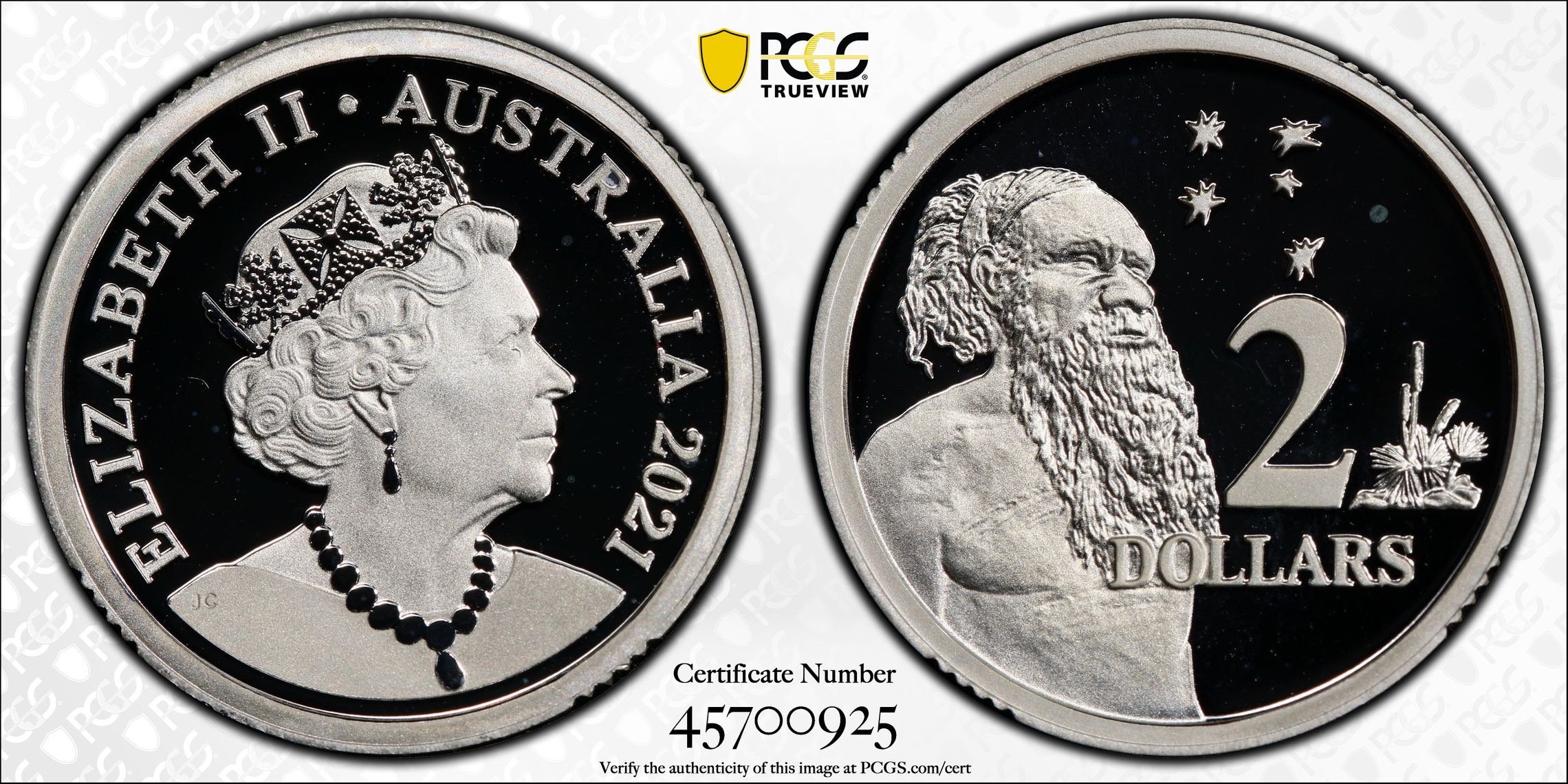 PCGS Certificate Verification Coin Details for Cert #45700925