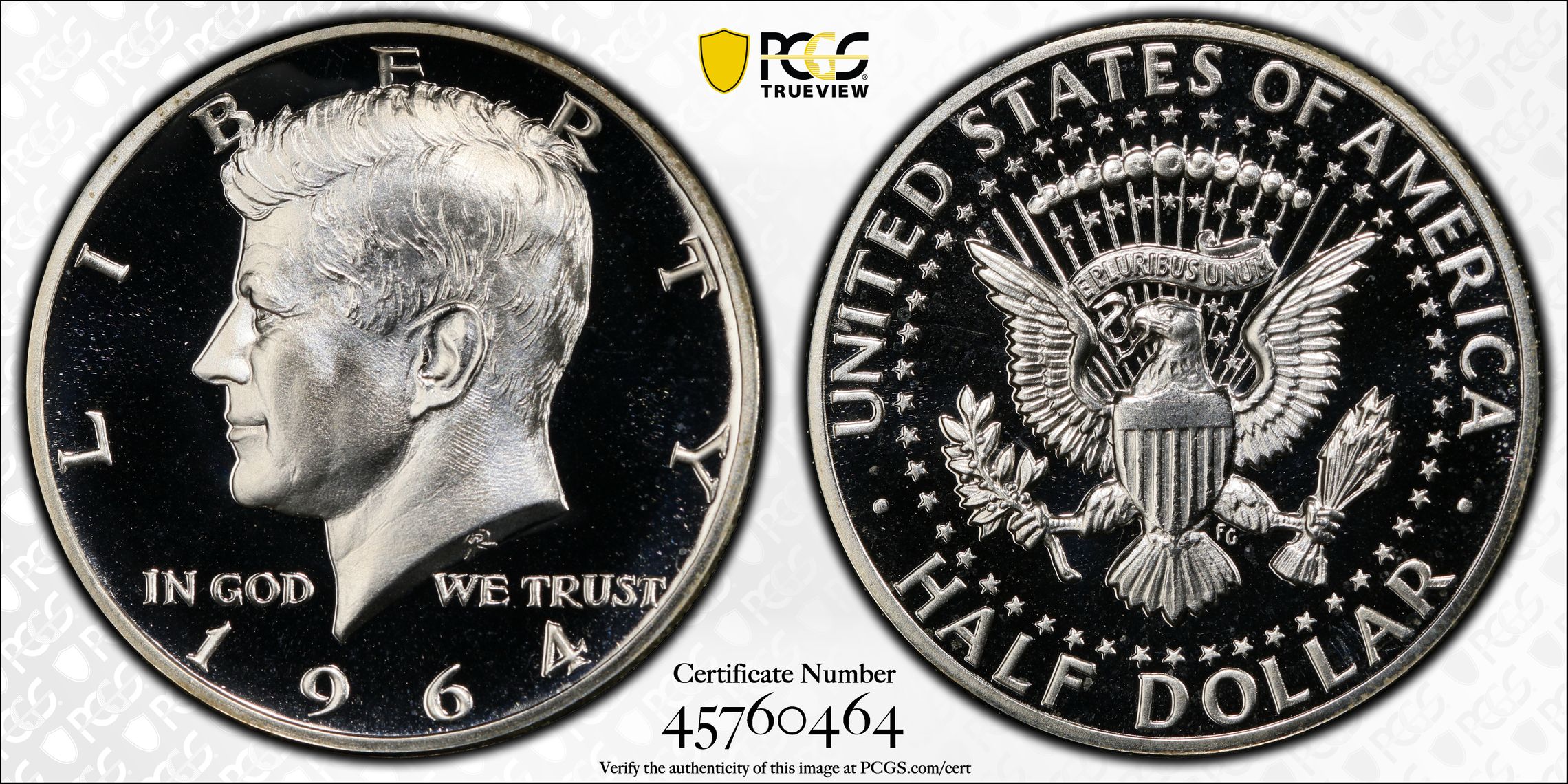 PCGS Certificate Verification Coin Details for Cert #45760464