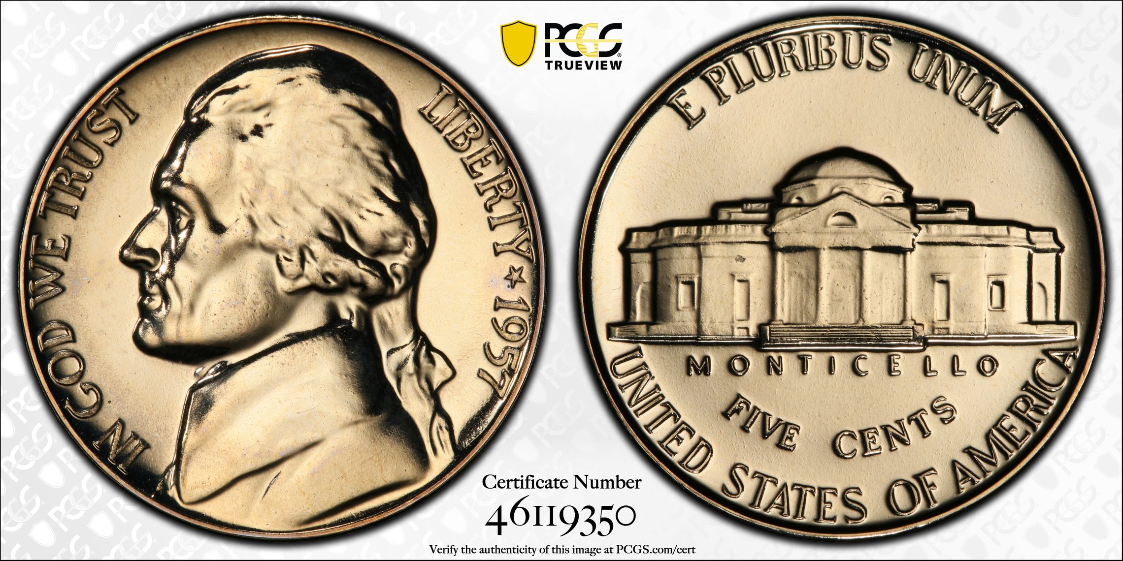 PCGS Certificate Verification Coin Details for Cert #46119350