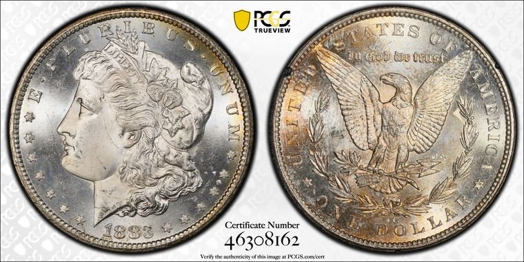 PCGS Certificate Verification Coin Details for Cert #46308162