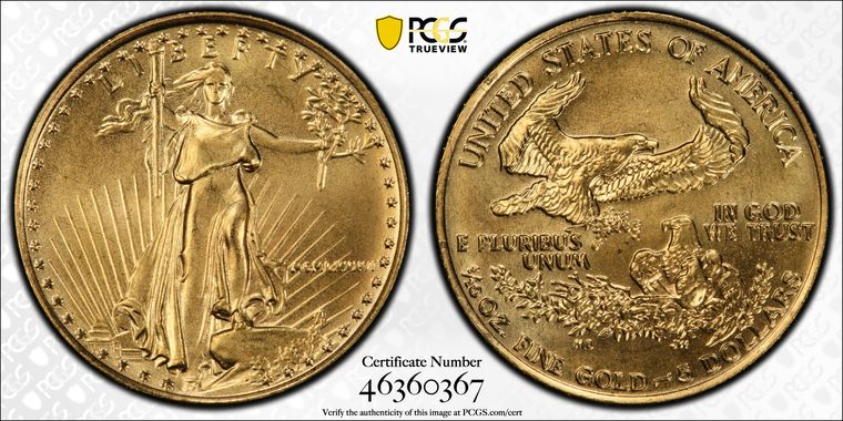 PCGS Certificate Verification Coin Details for Cert #46360367