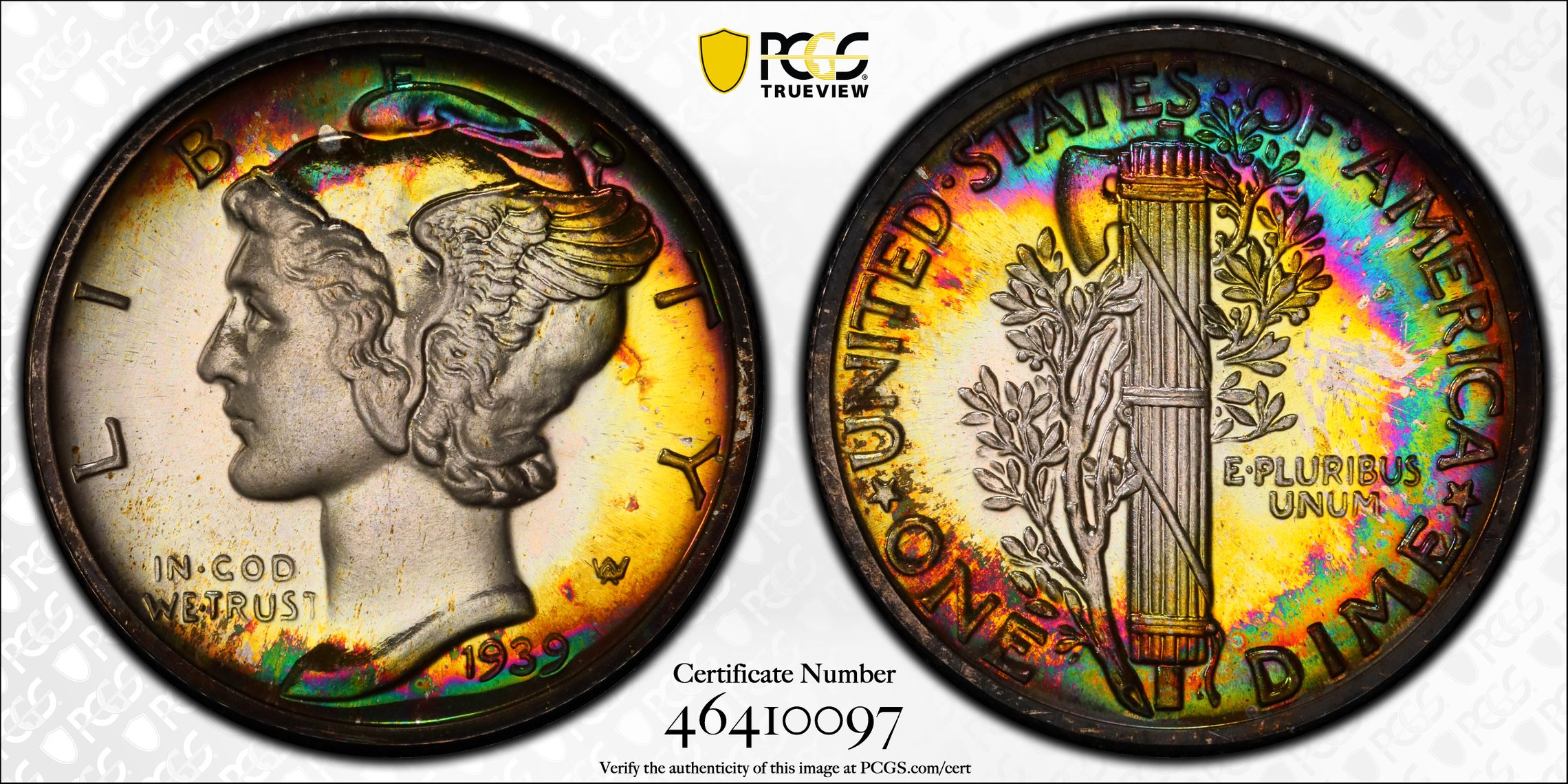 PCGS Certificate Verification Coin Details for Cert #46410097