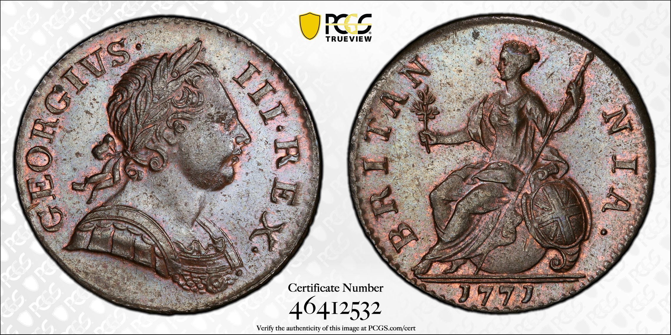 Newp: 1771 British George III halfpenny | Coin Talk