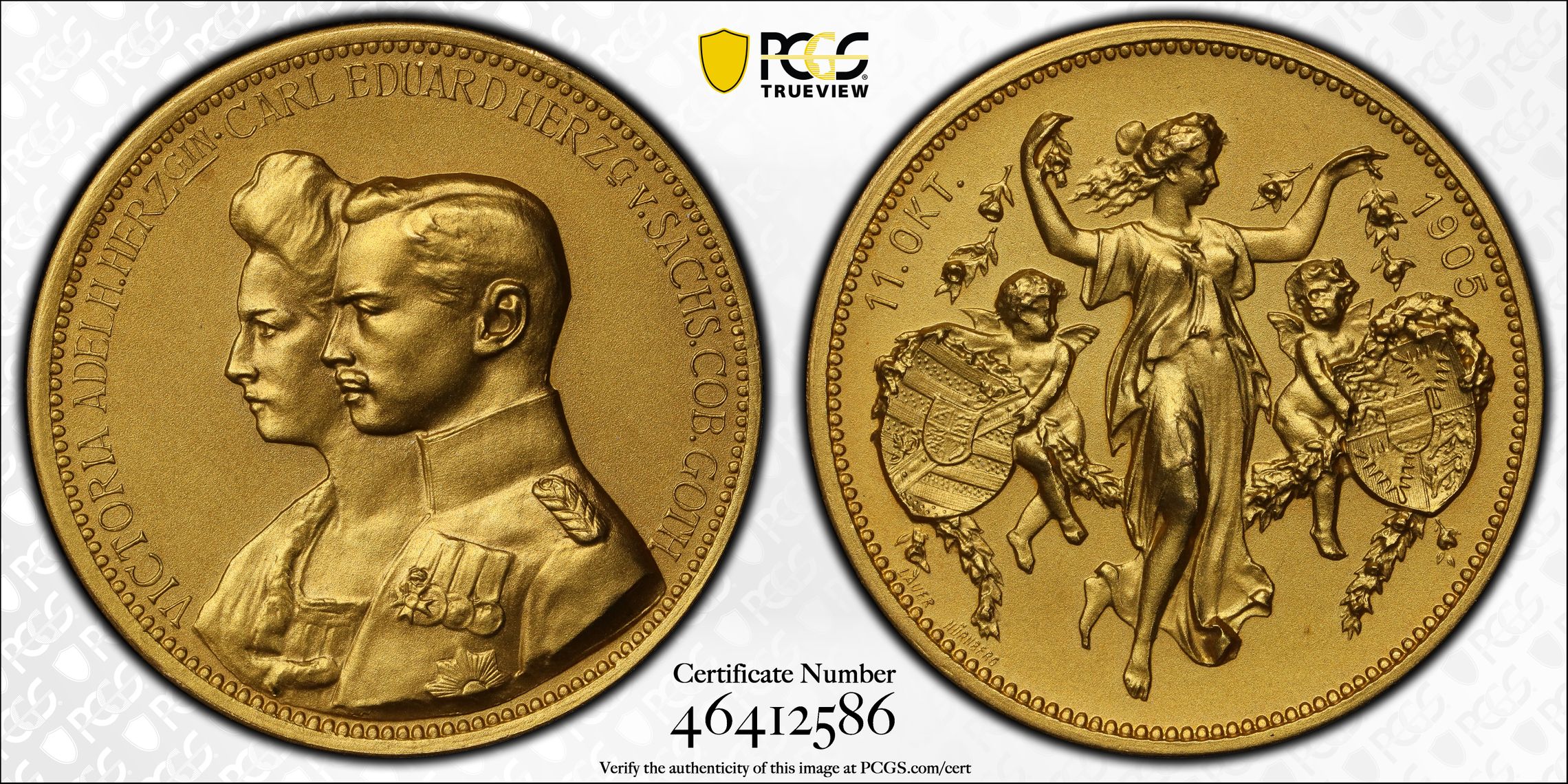 PCGS Certificate Verification Coin Details for Cert #46412586